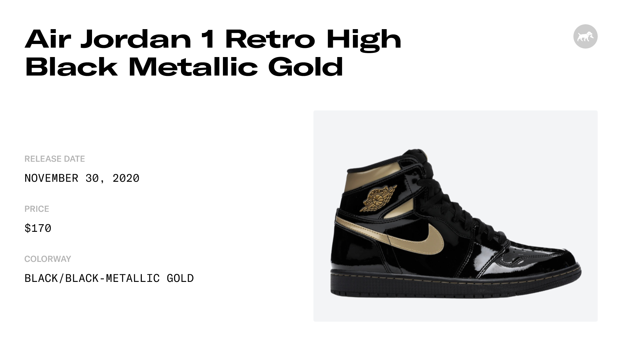 Air Jordan 1 Retro High Black Metallic Gold - 555088-032