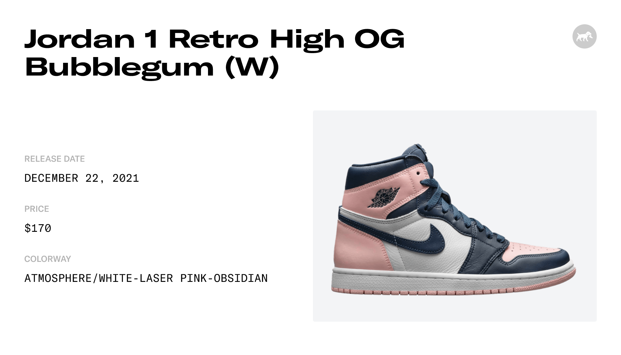 Jordan 1 Retro High OG Bubblegum (W) - DD9335-641 Raffles & Where to Buy