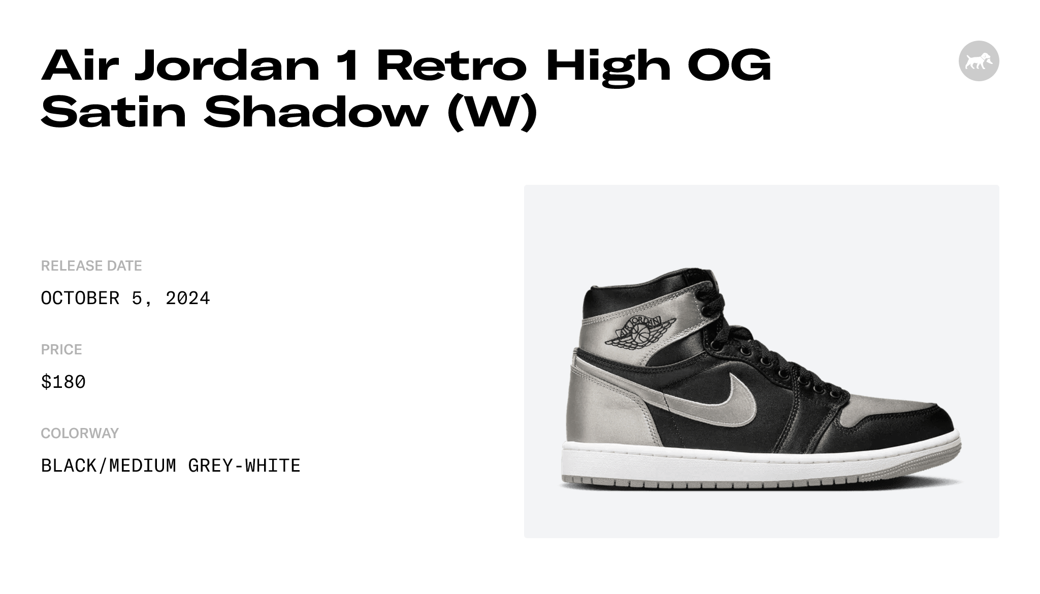 Air Jordan 1 Retro High OG Satin Shadow (W) - FD4810-010