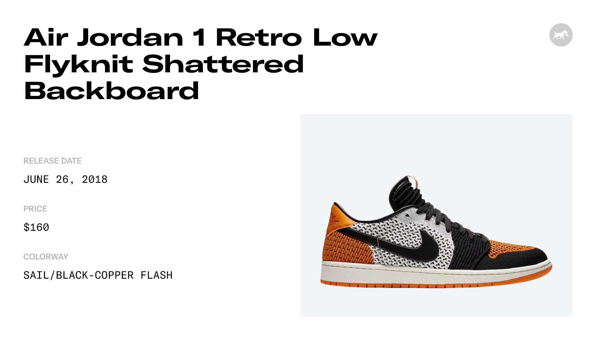 Air Jordan 1 Retro Low Flyknit Shattered Backboard - AH4506-100