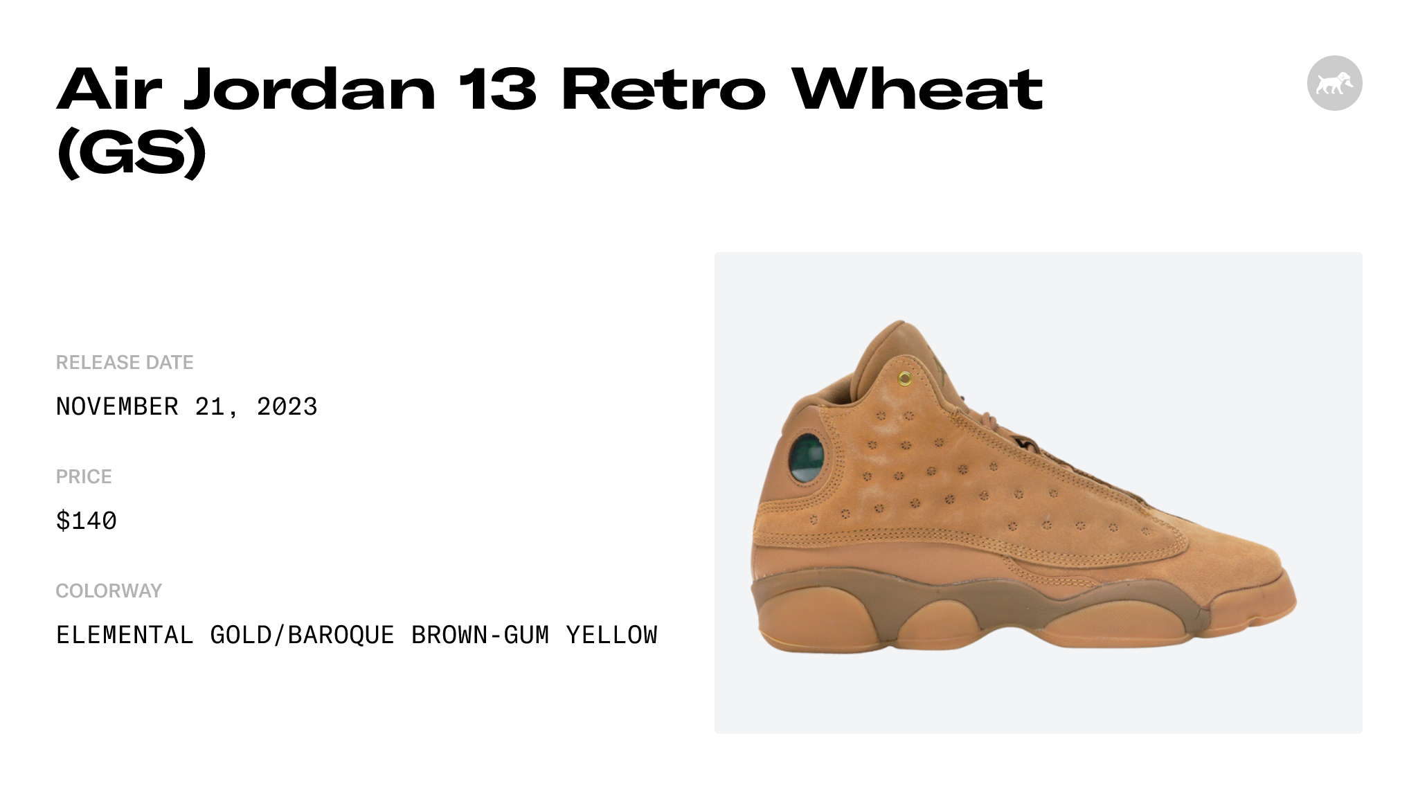 Air Jordan 13 Retro Wheat (GS) - 414574-705 Raffles & Where to Buy