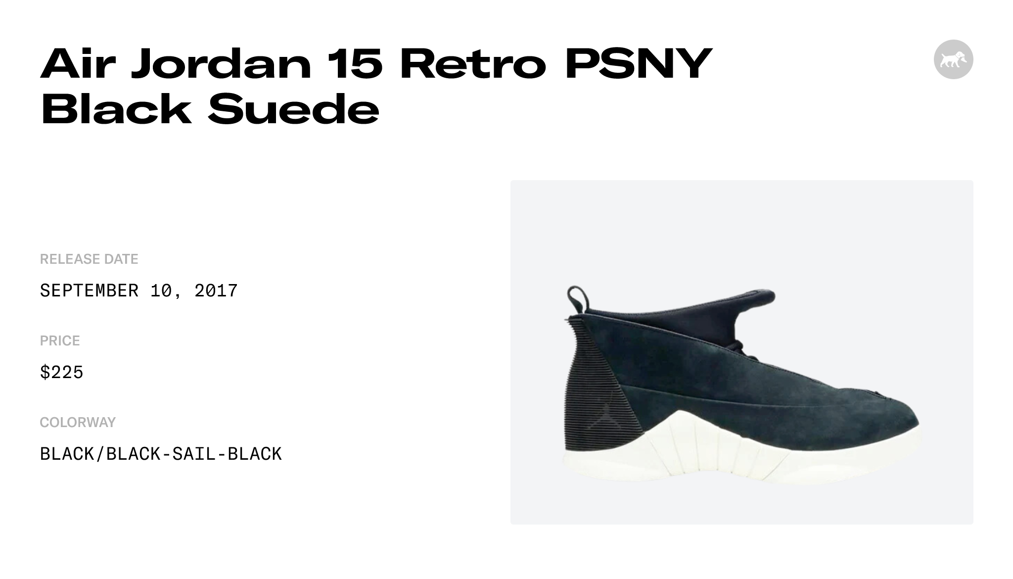 Air Jordan 15 Retro PSNY Black Suede - 921194-011 Raffles & Where to Buy