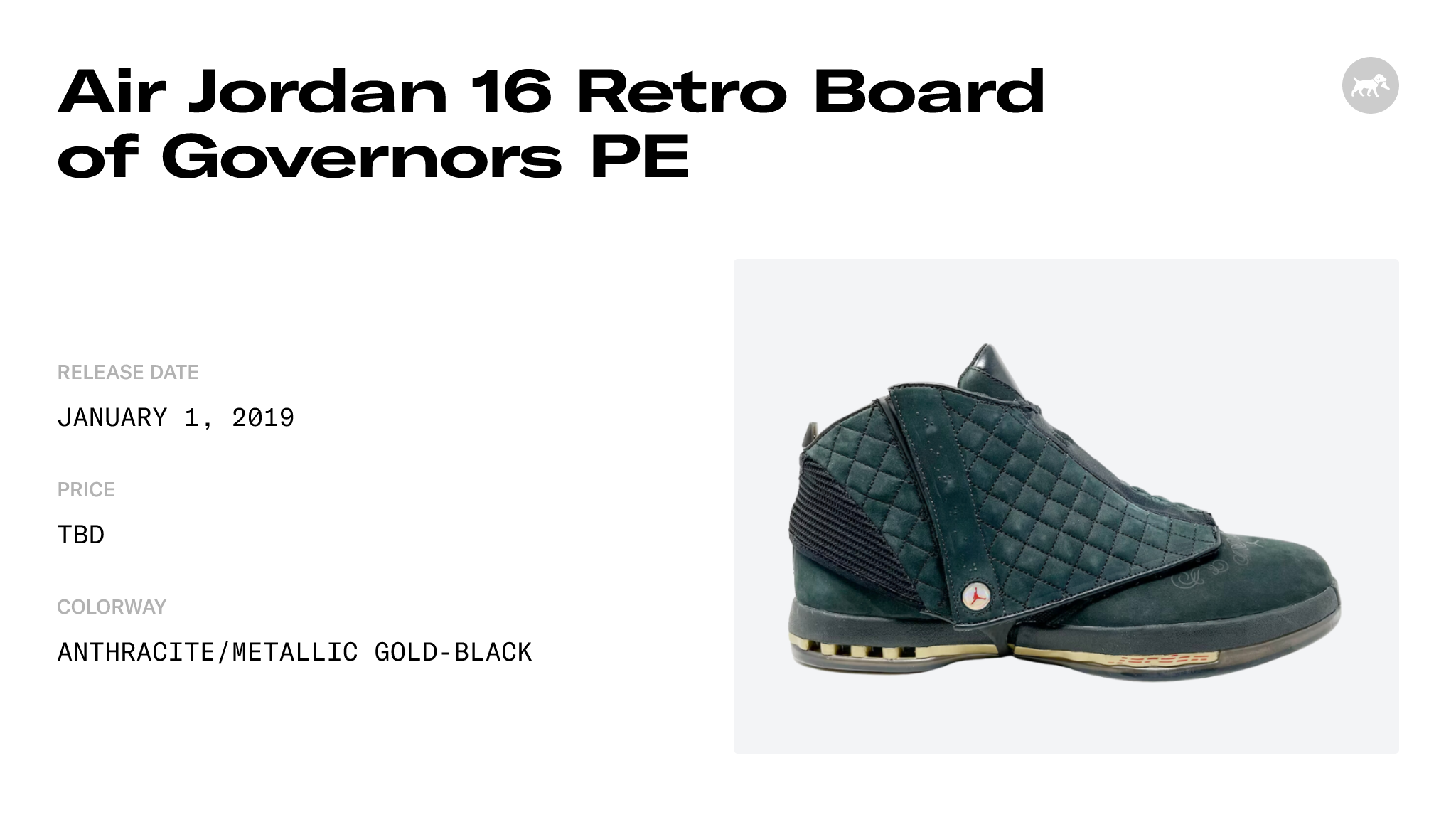 Air Jordan 16 Retro Board of Governors PE Raffles & Where to Buy