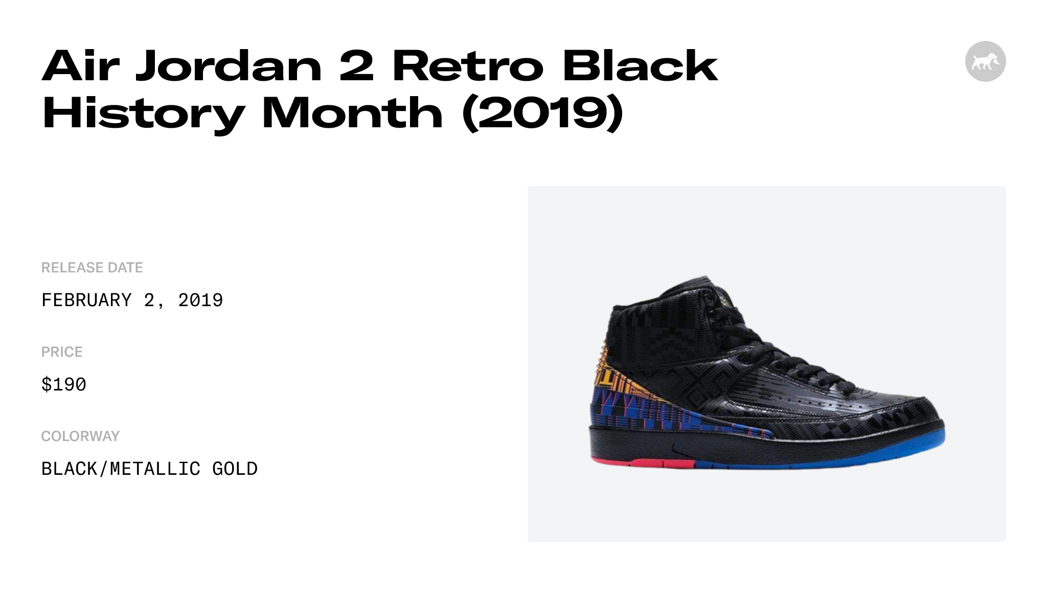 Air Jordan 2 Retro Black History Month (2019) - BQ7618-007