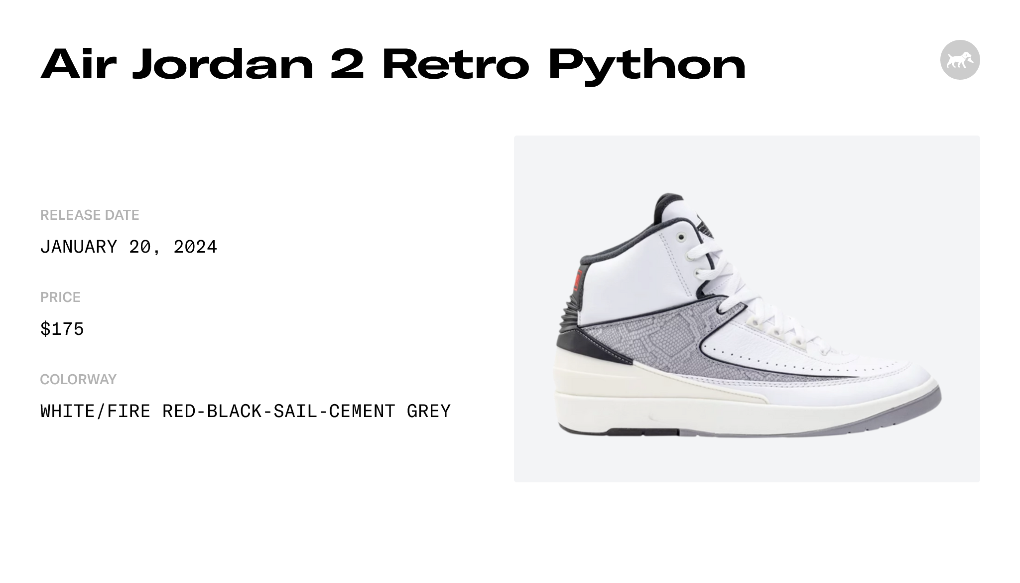 Air Jordan 2 Retro Python - DR8884-102 Raffles & Where to Buy