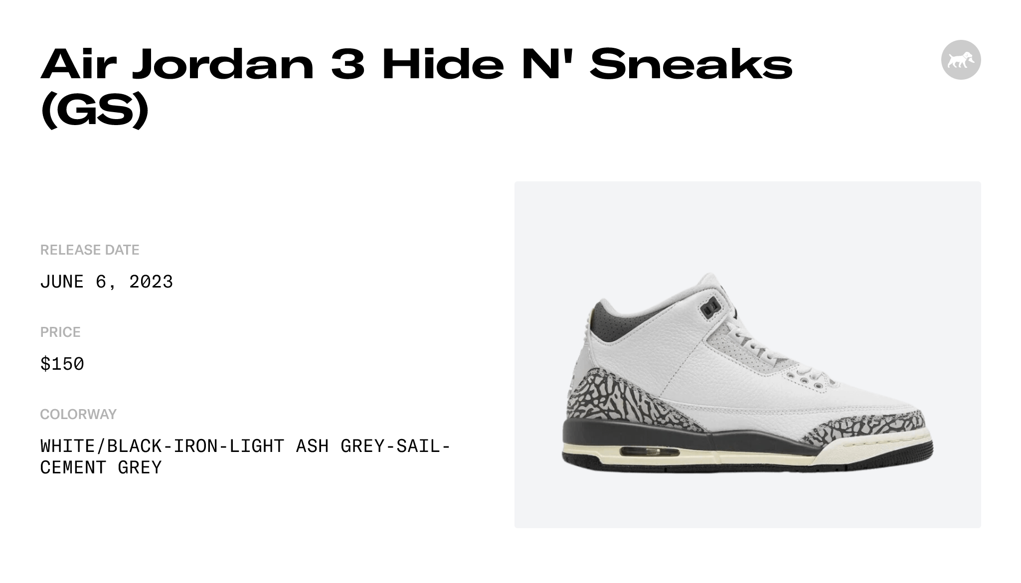 Air Jordan 3 Hide N' Sneaks (GS) - DX6665-100 Raffles & Where to Buy