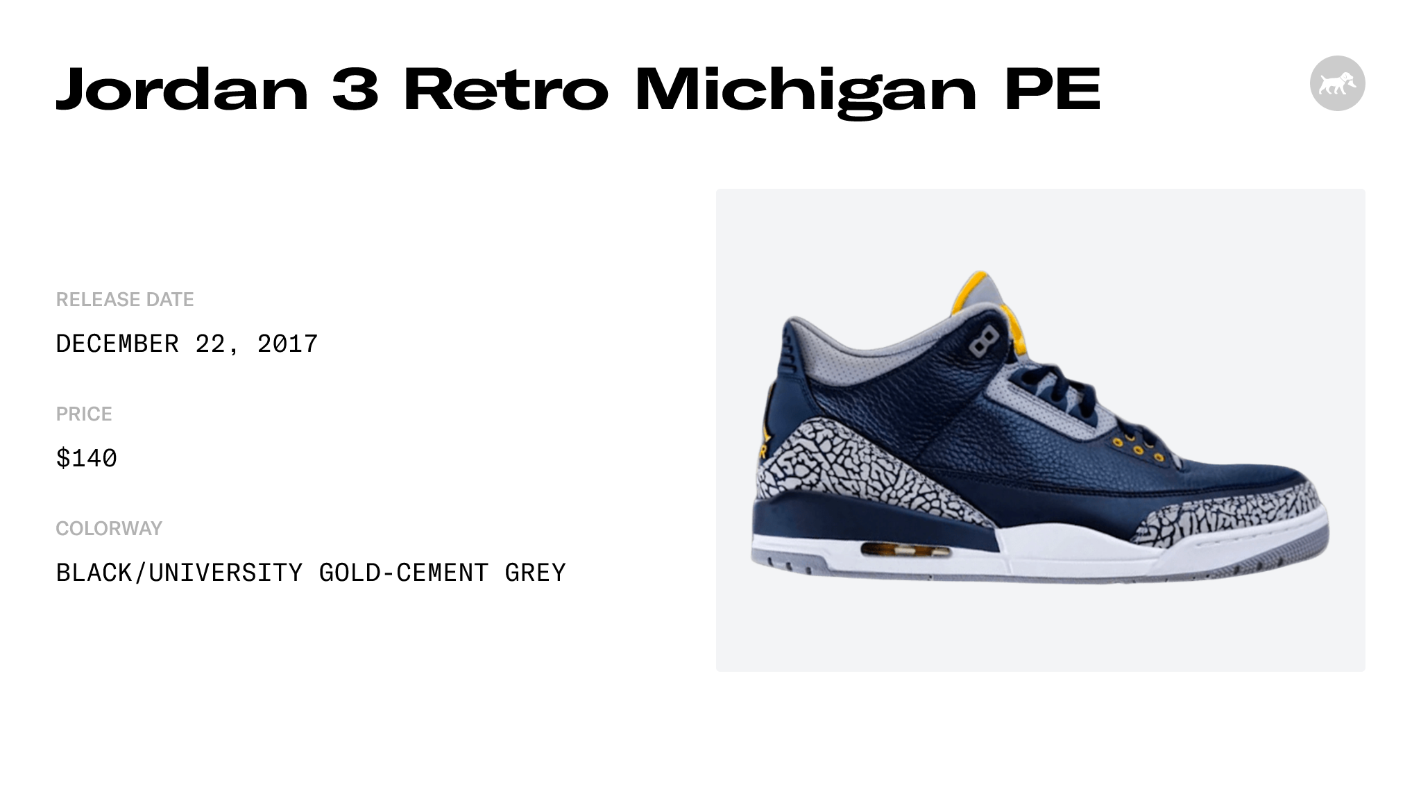 Jordan 3 Retro Michigan PE - AJ3-820064 Raffles & Where to Buy