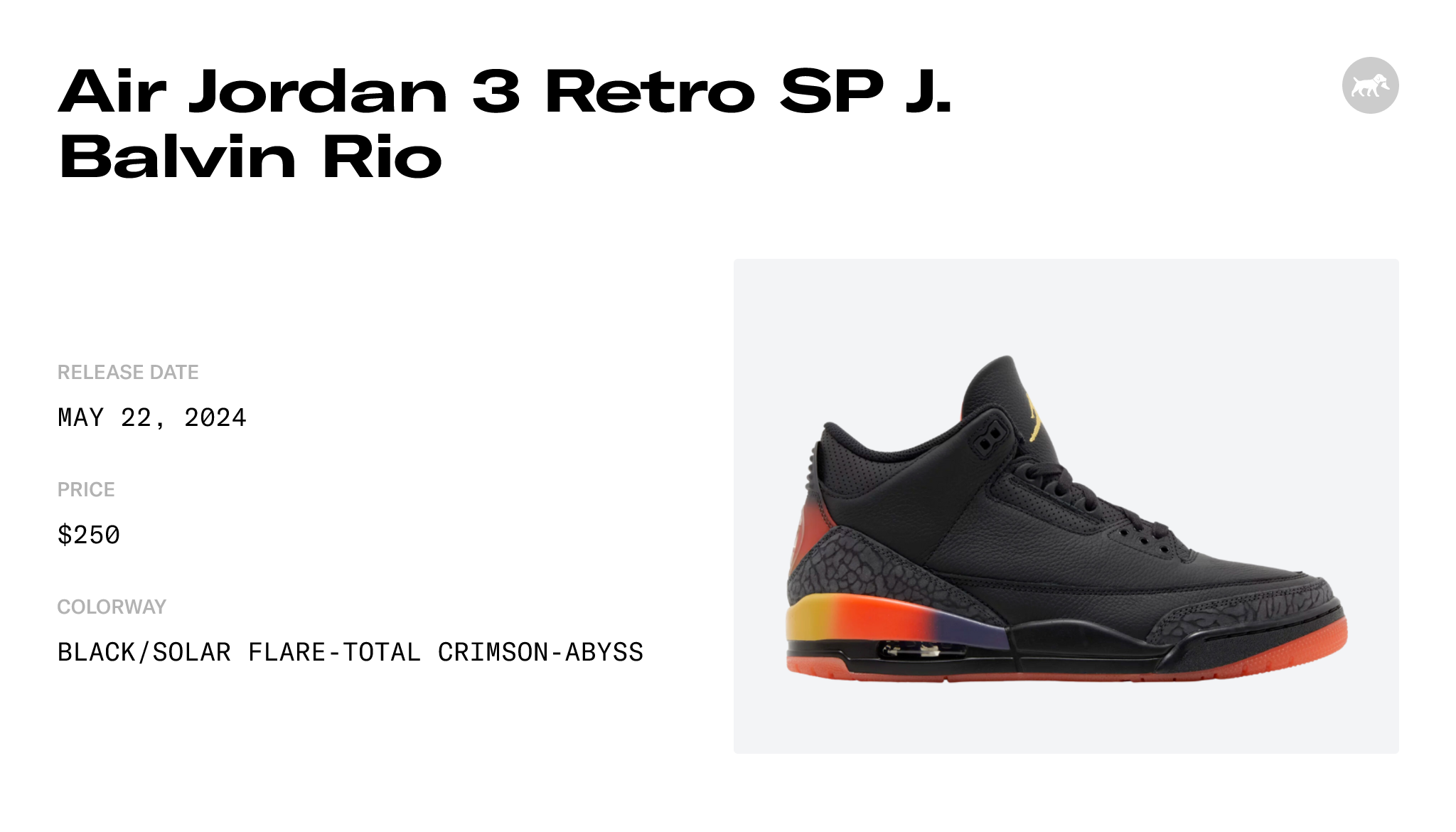 Air Jordan 3 Retro SP J. Balvin Rio - FN0344-001 Raffles & Where to Buy