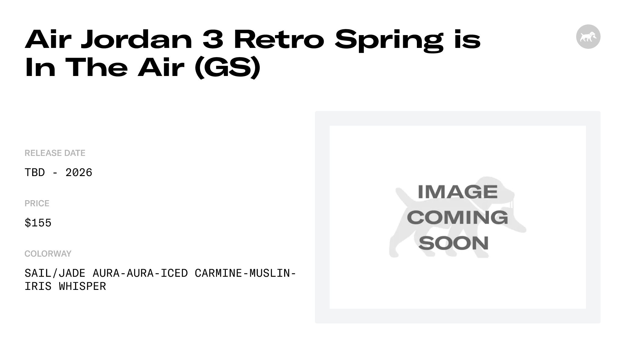 Air Jordan 3 Retro Spring is In The Air (GS) - IF4758-100 Release Info