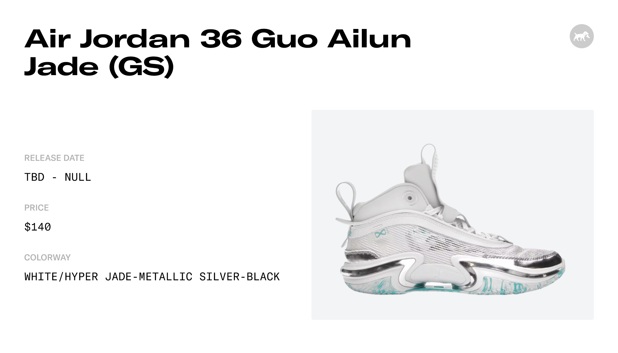 Air Jordan 36 Guo Ailun Jade (GS) - DQ4461-130 Release Info