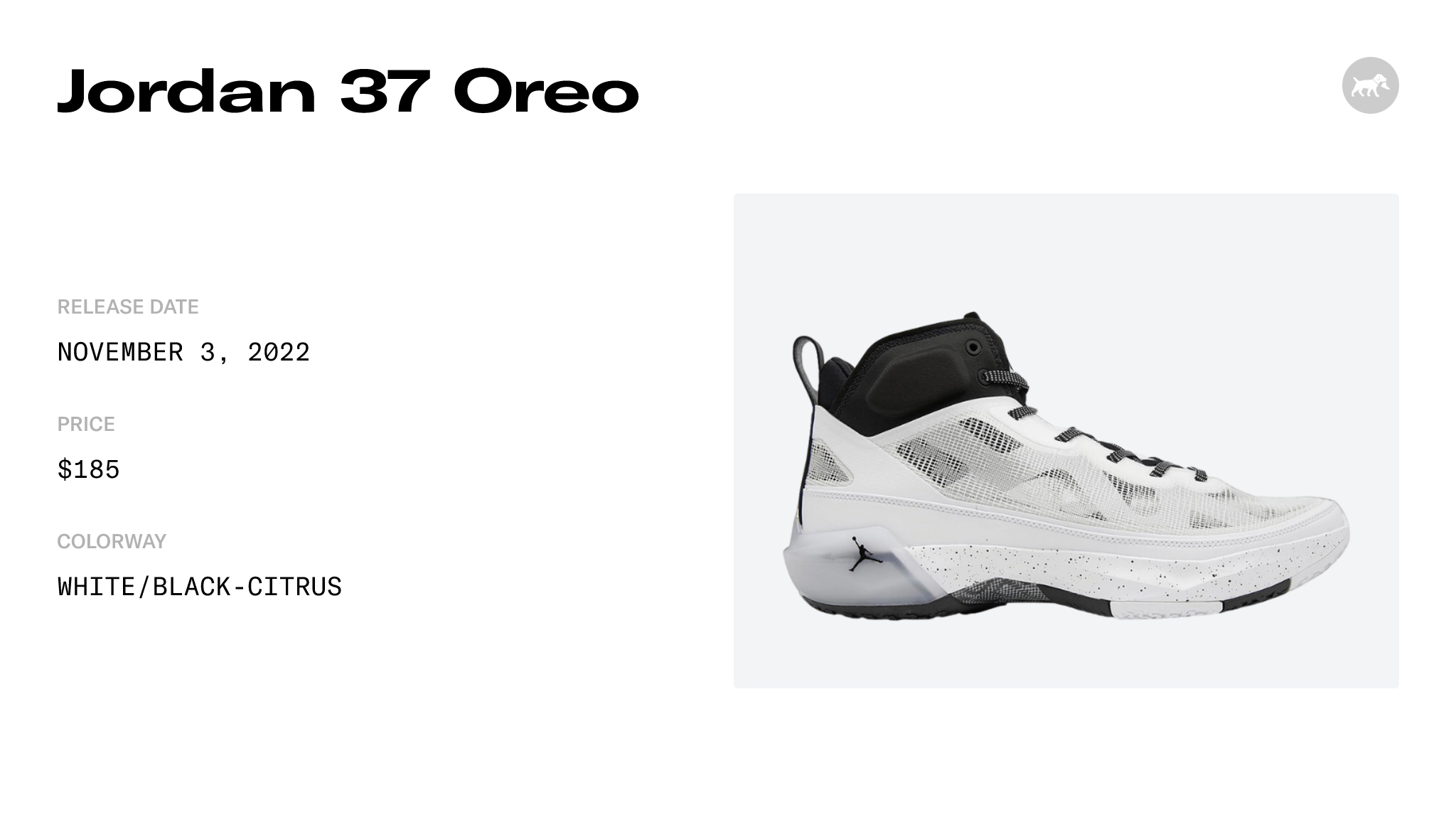 Jordan 37 Oreo - DD6958-108 Raffles & Where to Buy