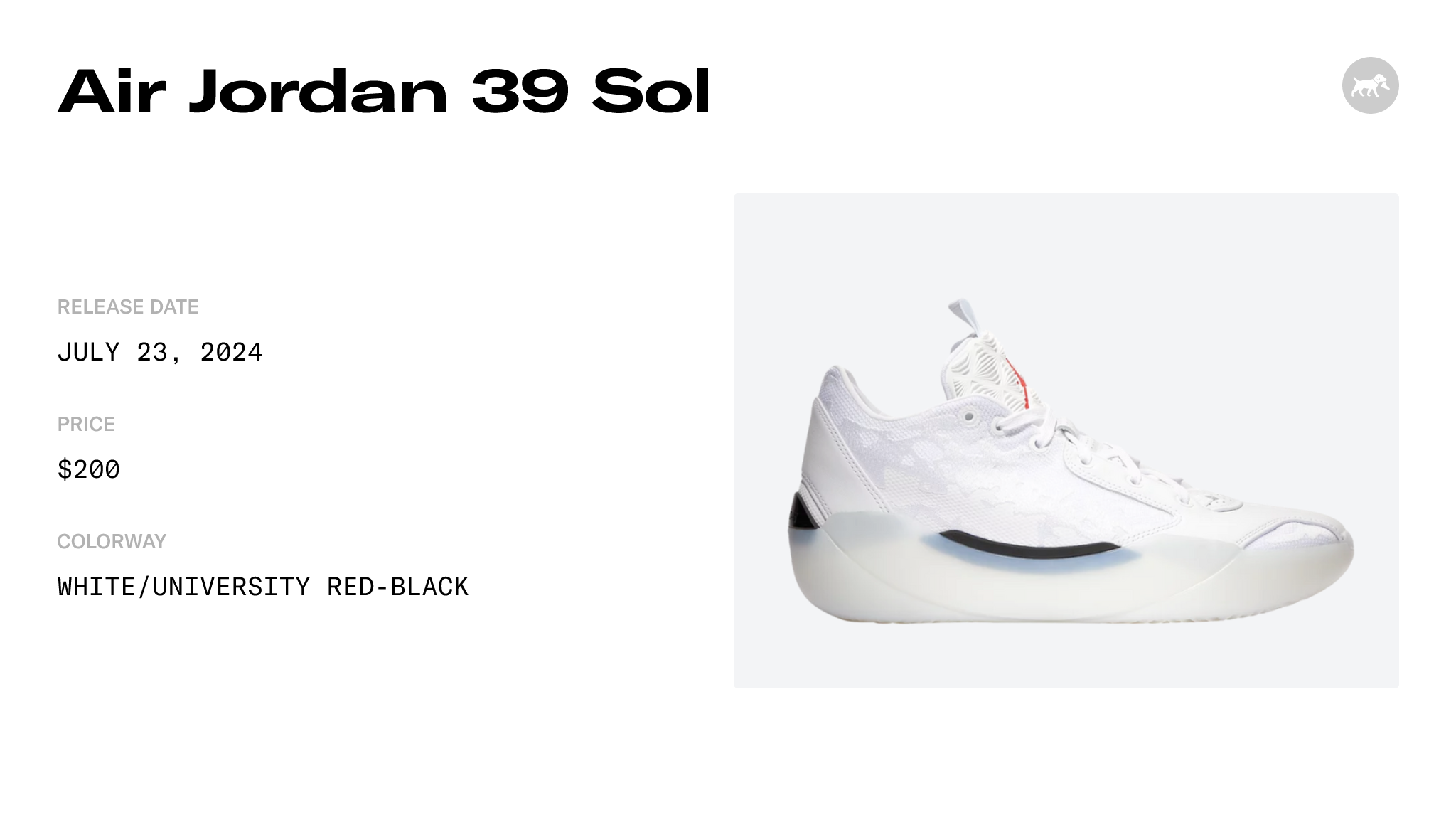 Air Jordan 39 Sol - FQ0213-106 Raffles & Where to Buy
