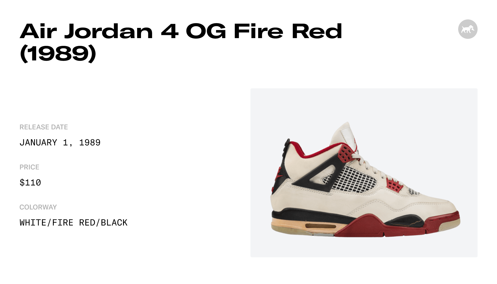 Air Jordan 4 OG Fire Red (1989) - 4364 Raffles & Where to Buy