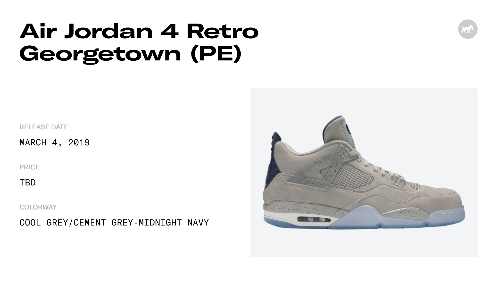Air Jordan 4 Retro Georgetown (PE) Raffles & Where to Buy