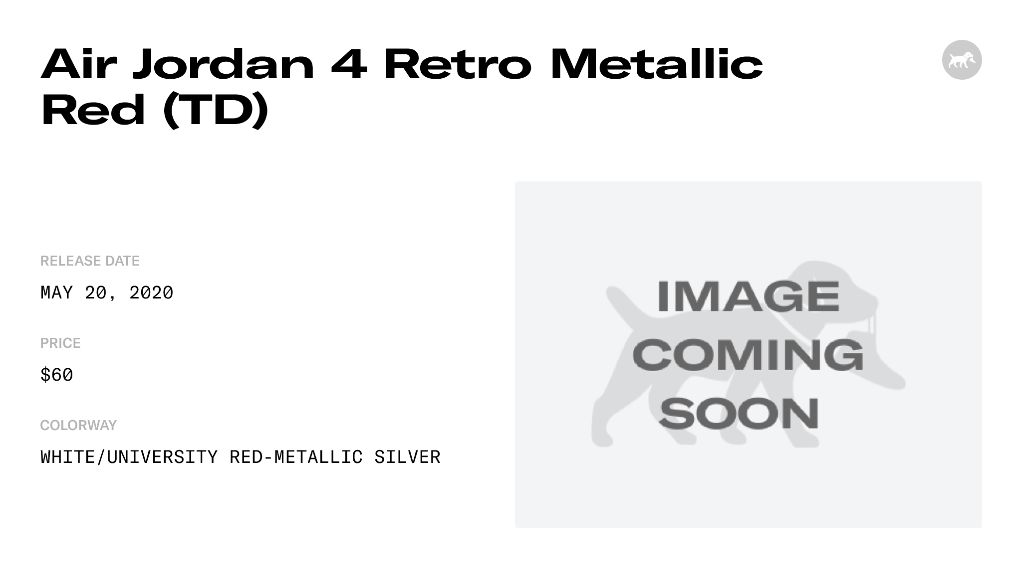 Air Jordan 4 Retro Metallic Red (TD) - BQ7670-112 Raffles & Where to Buy