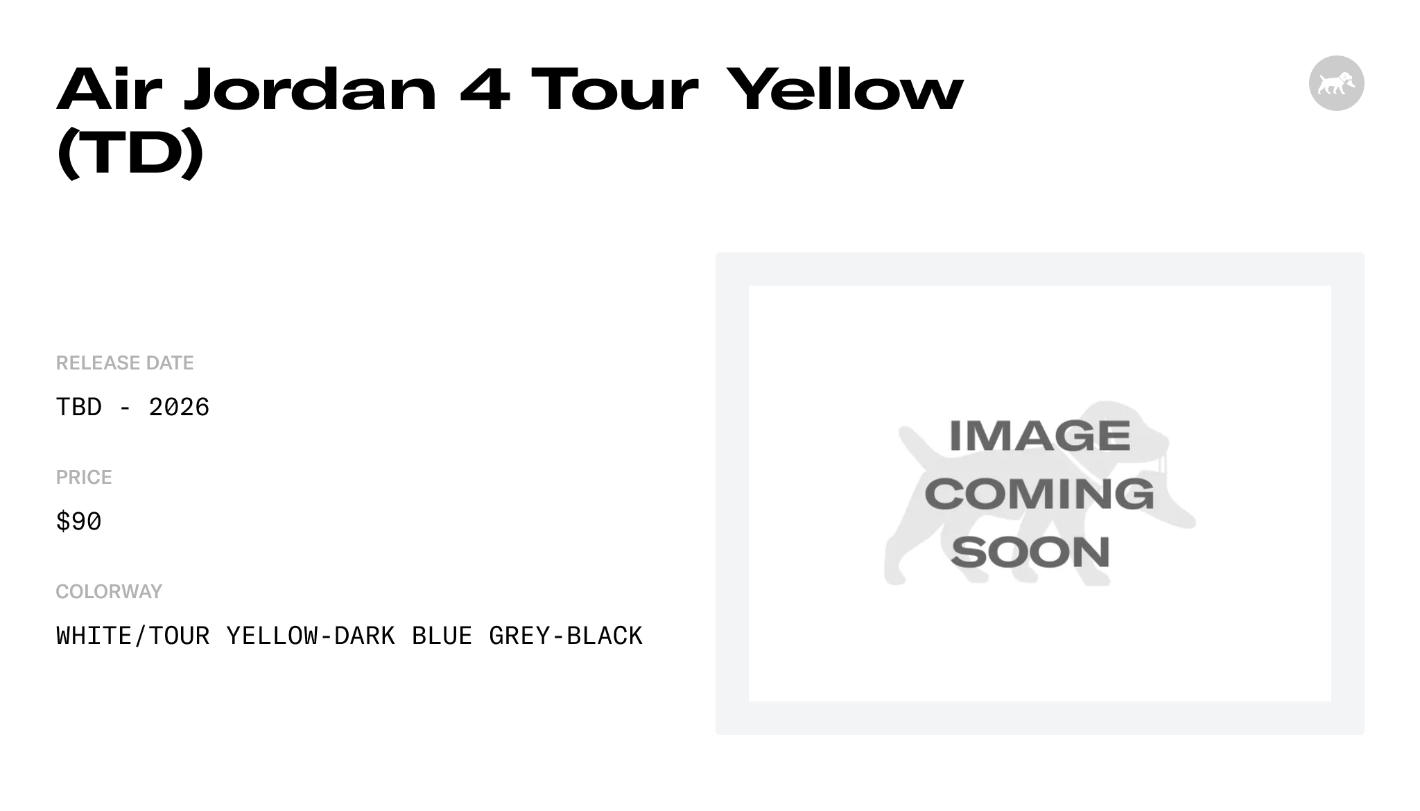 Air Jordan 4 Tour Yellow (TD) - BQ7670-102 Release Info