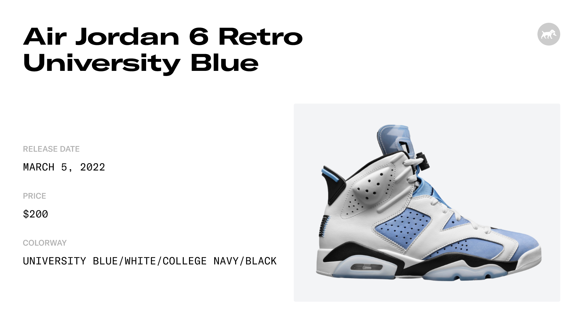 Air Jordan 6 Retro University Blue - CT8529-410 Raffles & Where to Buy