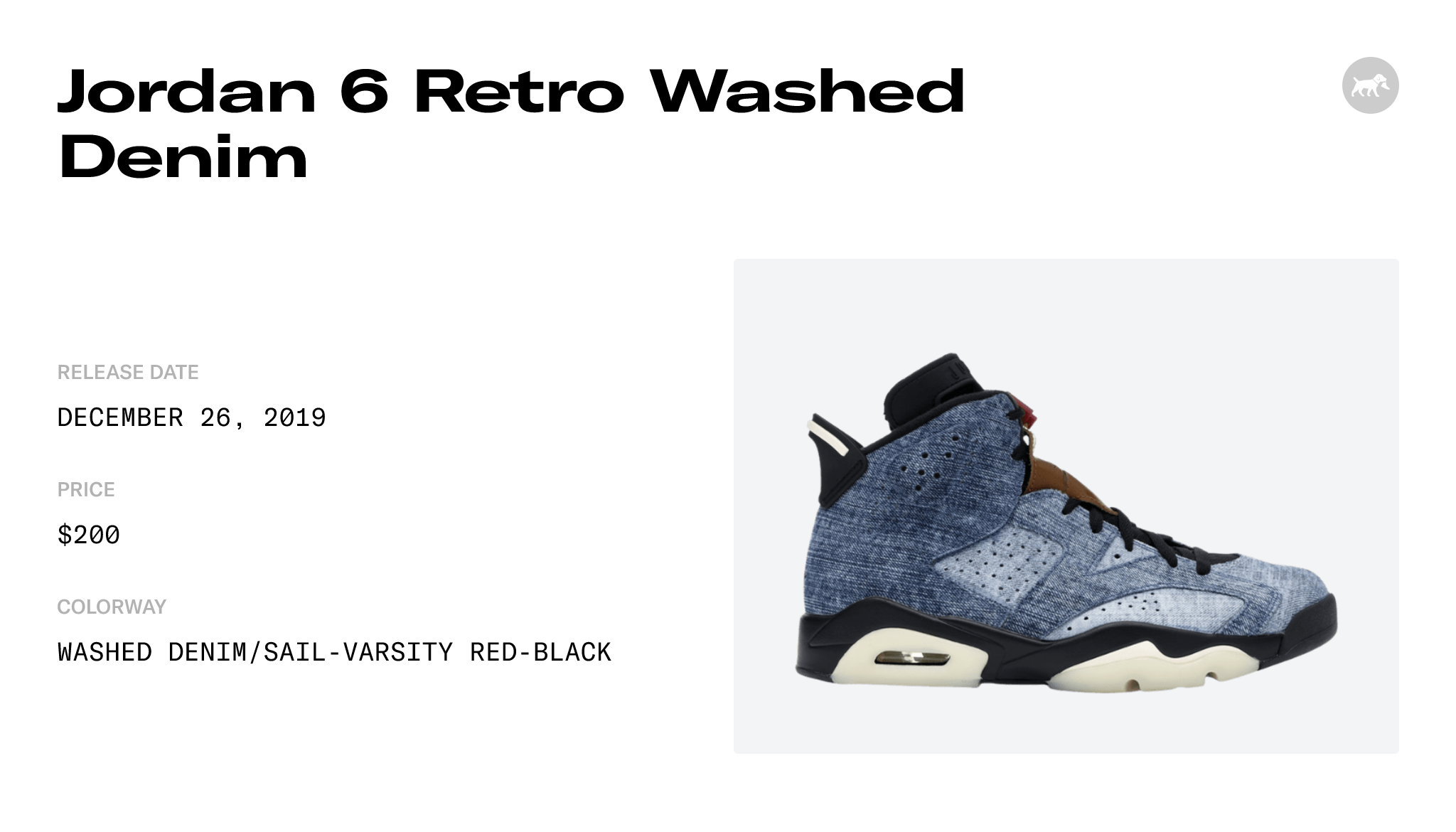 Jordan 6 Retro Washed Denim - CT5350-401 Raffles & Where to Buy