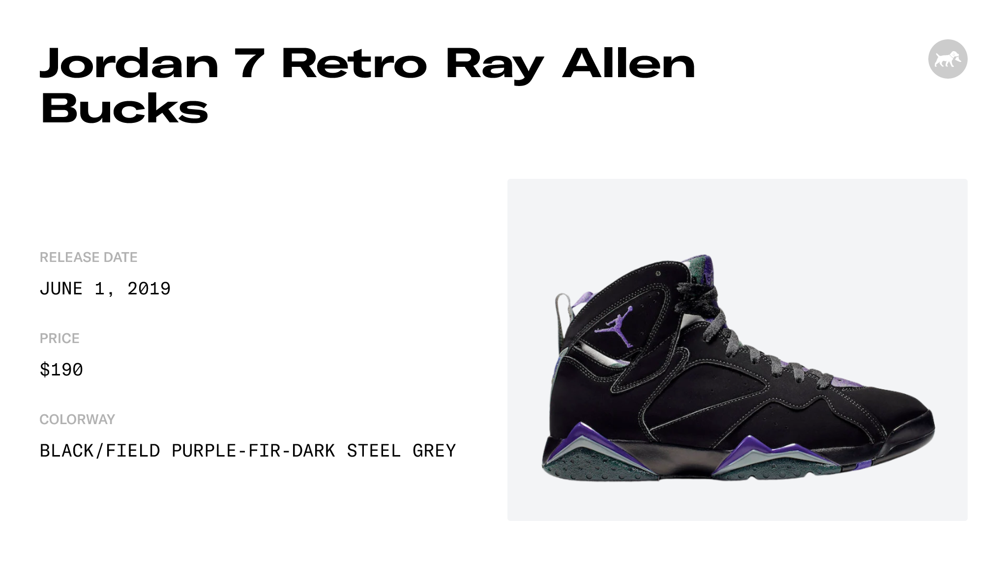 Jordan 7 Retro Ray Allen Bucks - 304775-053 Raffles & Where to Buy