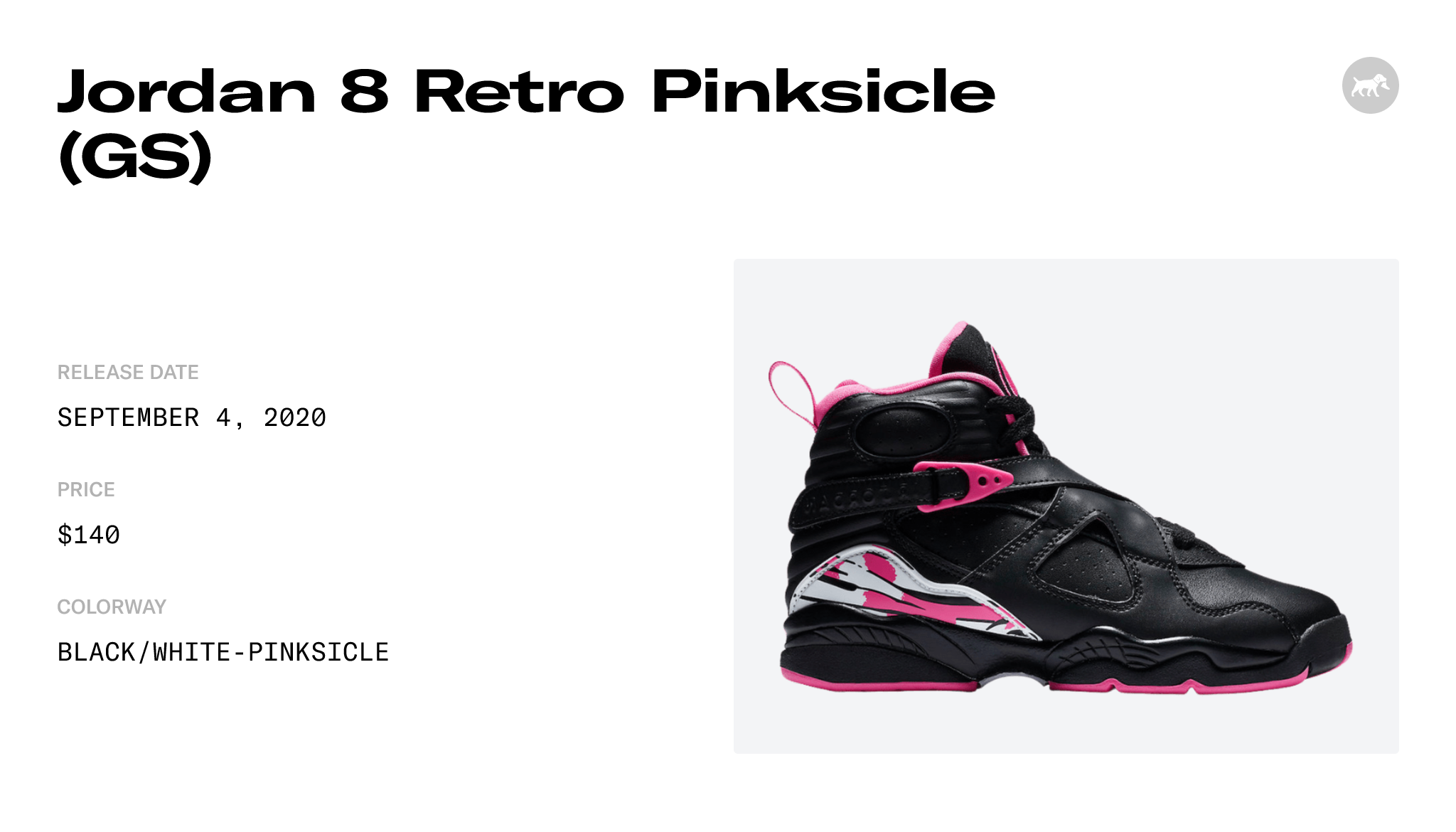 Jordan 8 Retro Pinksicle (GS) - 580528-006 Raffles & Where to Buy