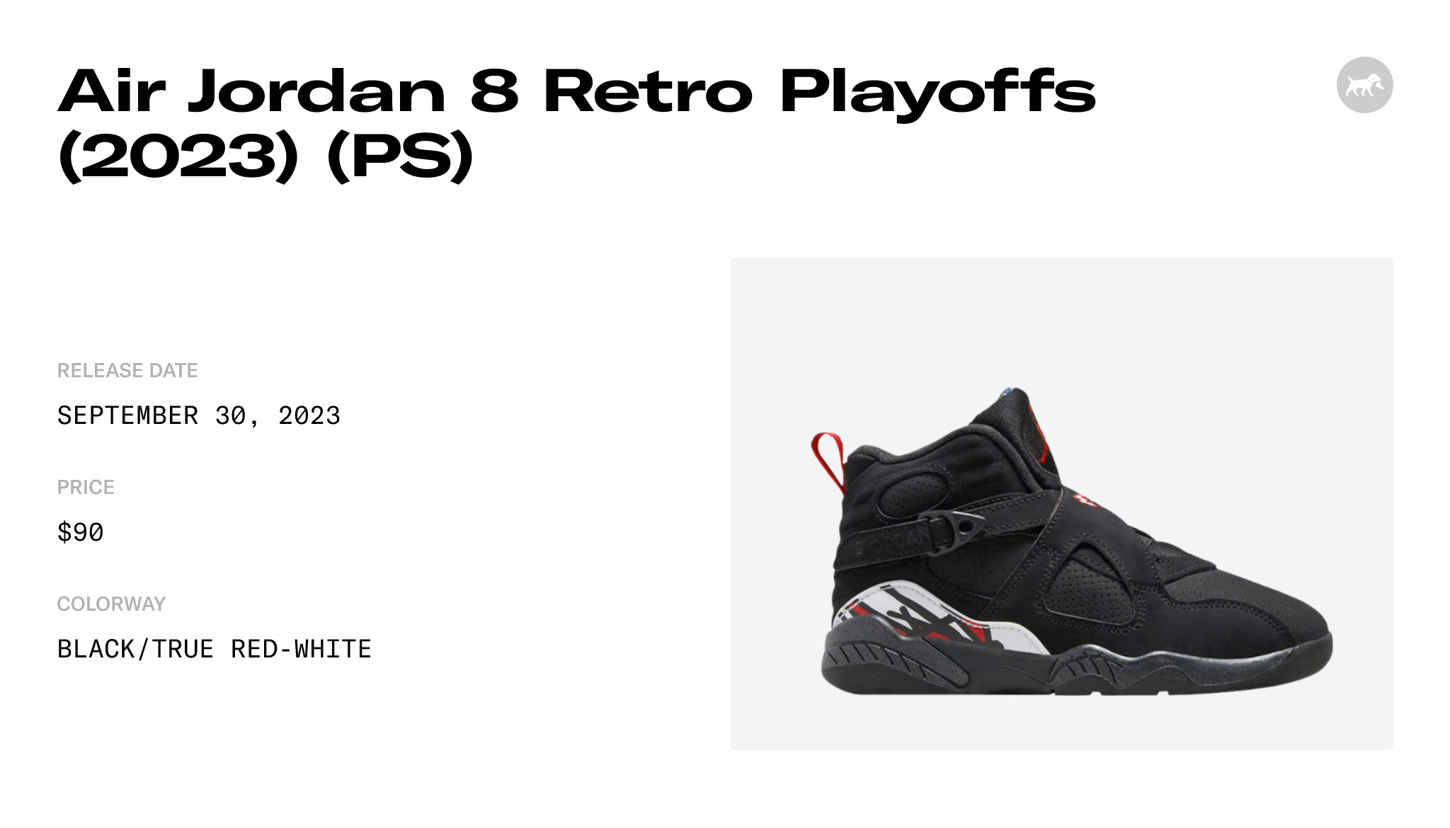 Air Jordan 8 Retro Playoffs (2023) (PS) - 305369-062