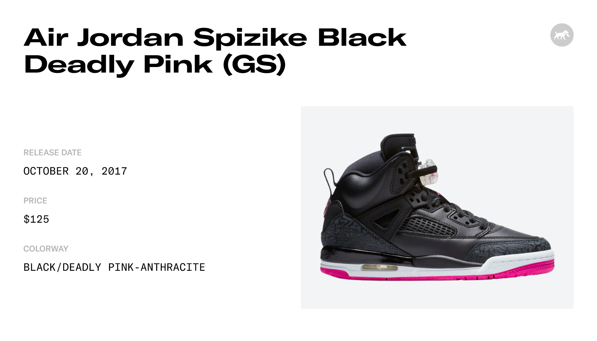 Air Jordan Spizike Black Deadly Pink (GS) - 535712-029