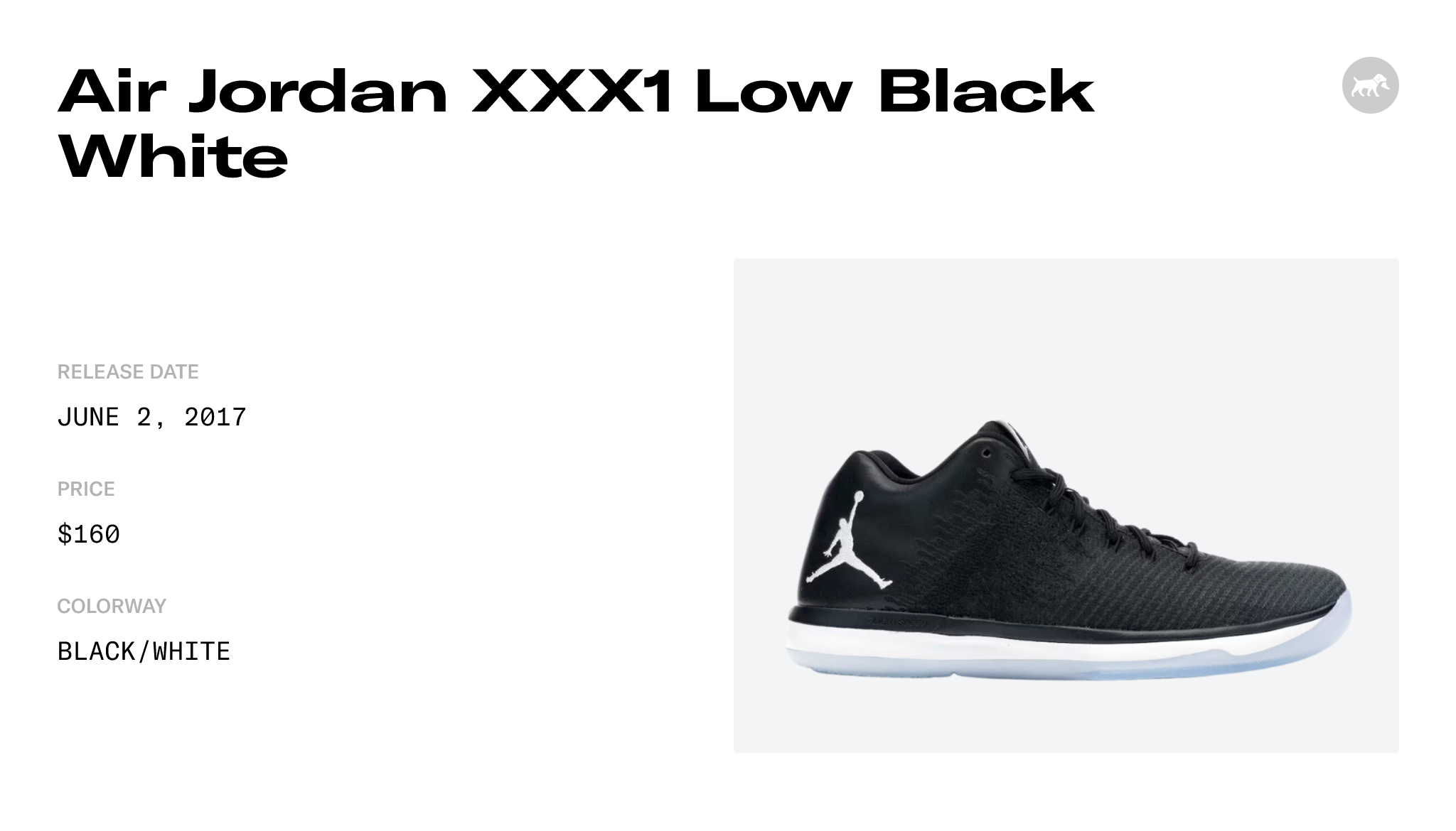 Air Jordan XXX1 Low Black White - 897564-002 Raffles & Where to Buy