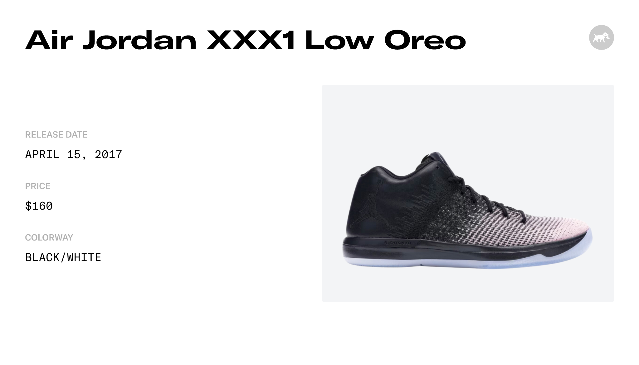 Air Jordan XXX1 Low Oreo - 897564-001 Raffles & Where to Buy