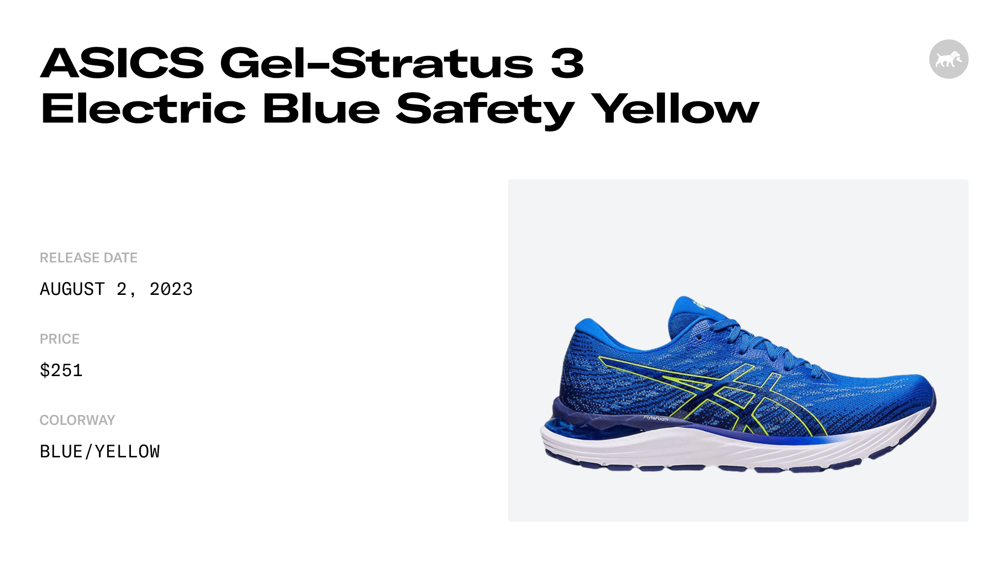 ASICS Gel-Stratus 3 Electric Blue Safety Yellow - 1011B640-400