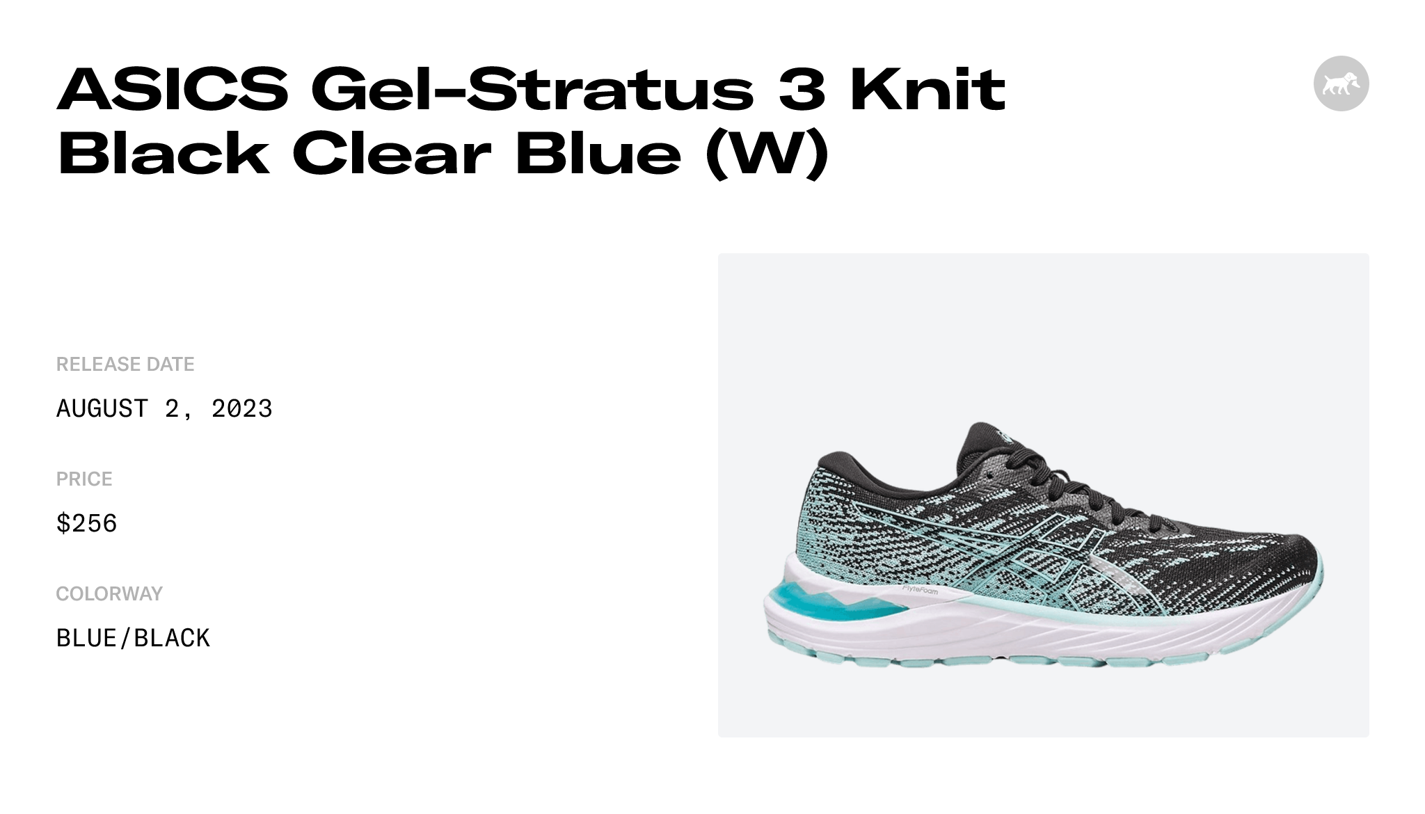 ASICS Gel-Stratus 3 Knit Black Clear Blue (W) - 1012B453-001