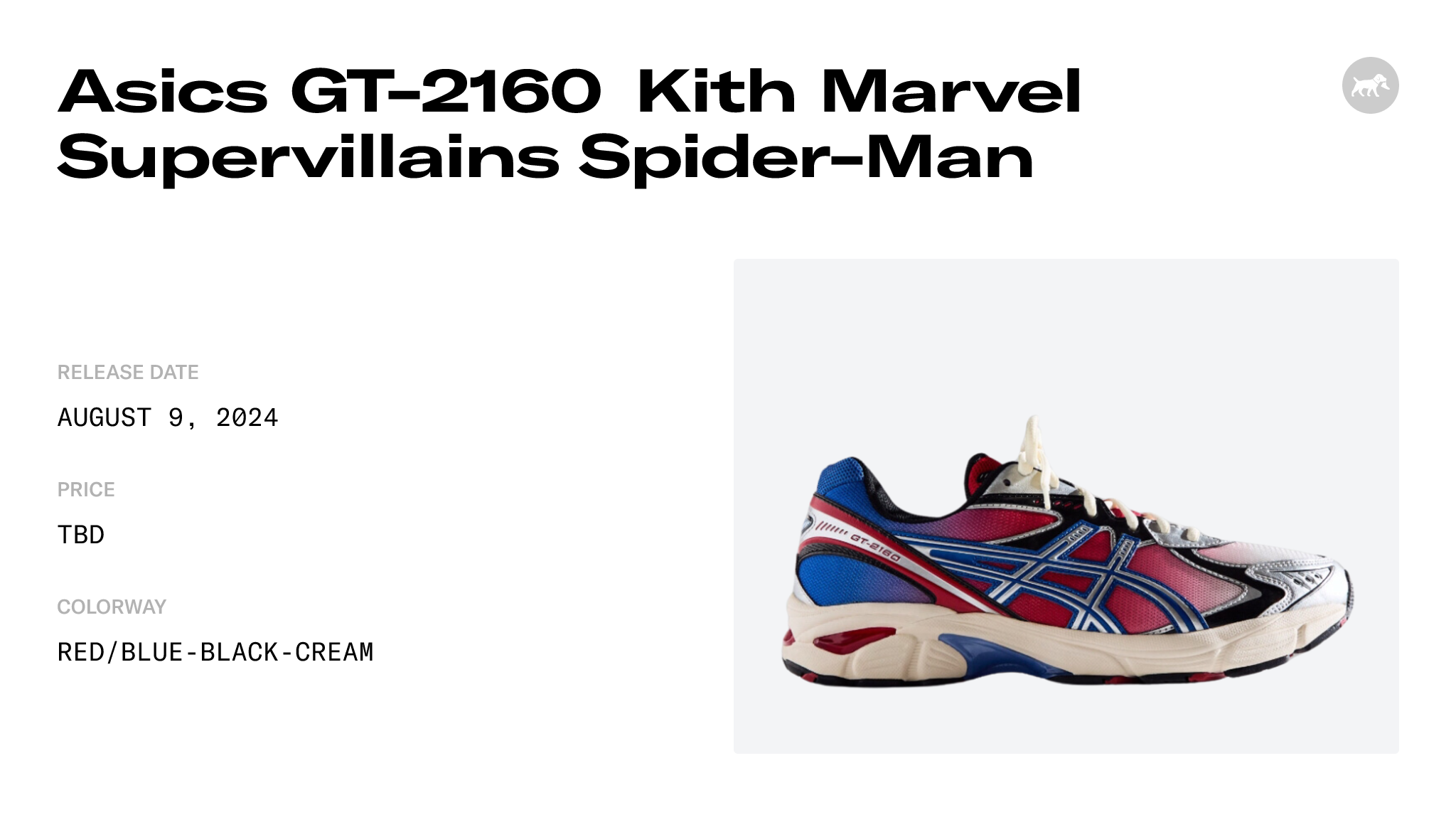 Asics GT-2160 Kith Marvel Supervillains Spider-Man
