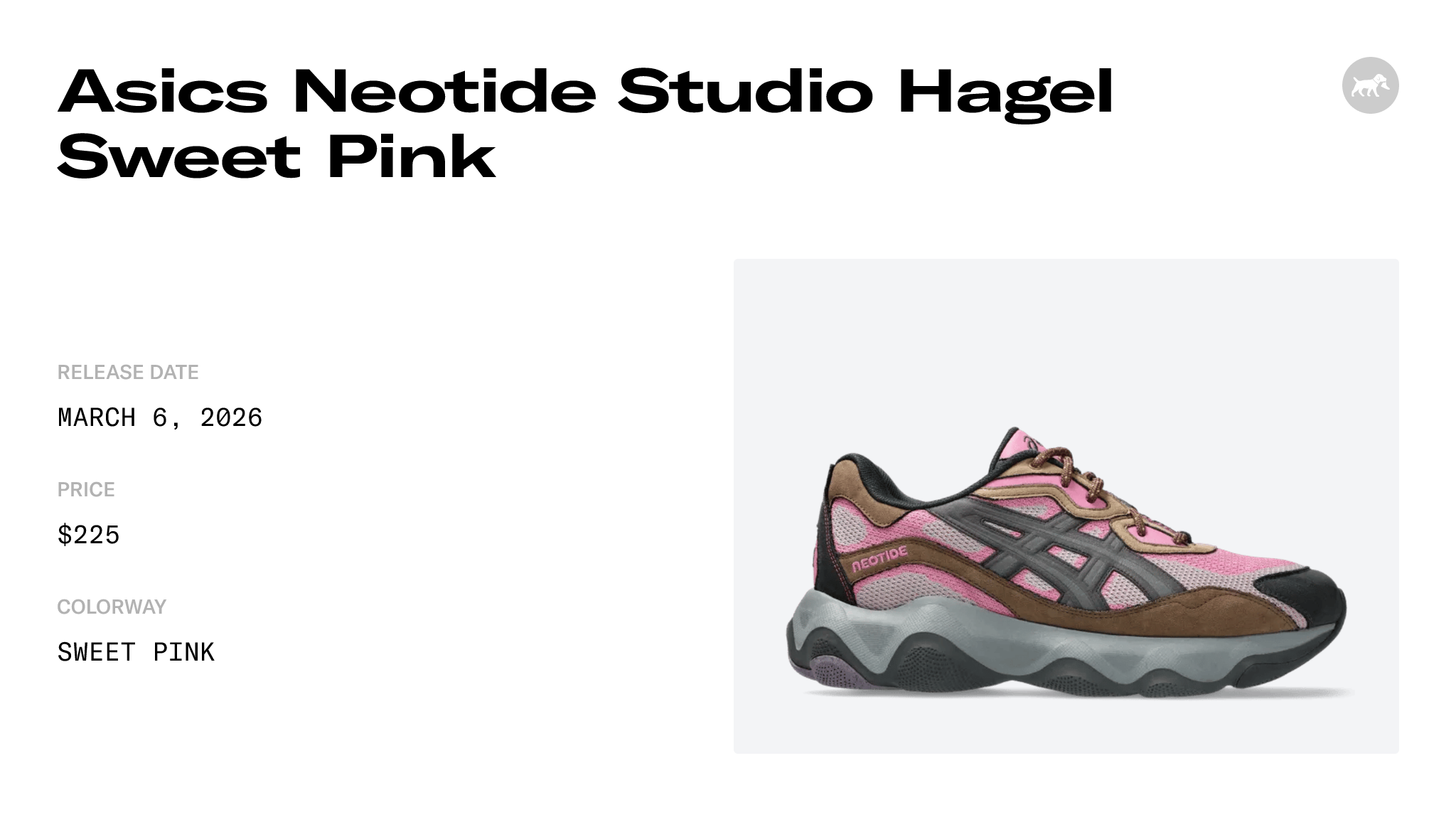 Asics Neotide Studio Hagel Sweet Pink - 1203A862-700