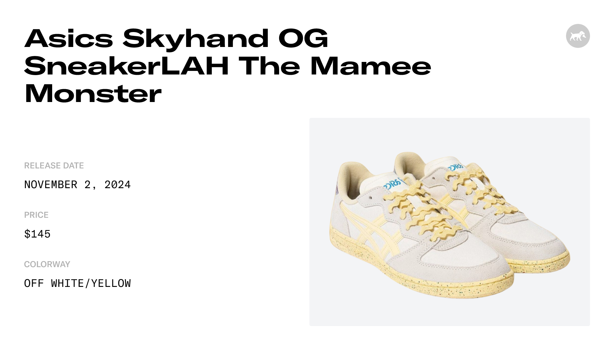 Asics Skyhand OG SneakerLAH The Mamee Monster Raffles & Where to Buy