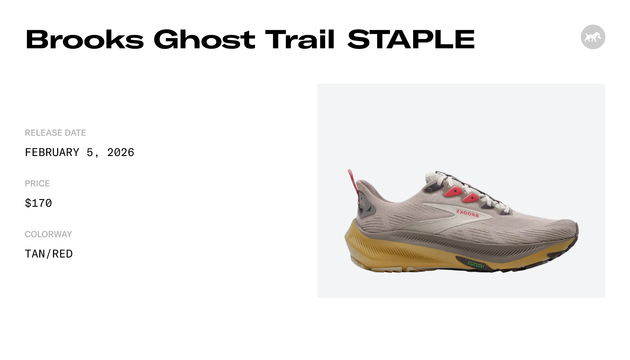 Brooks Ghost Trail STAPLE - 110534-002 Raffles & Where to Buy