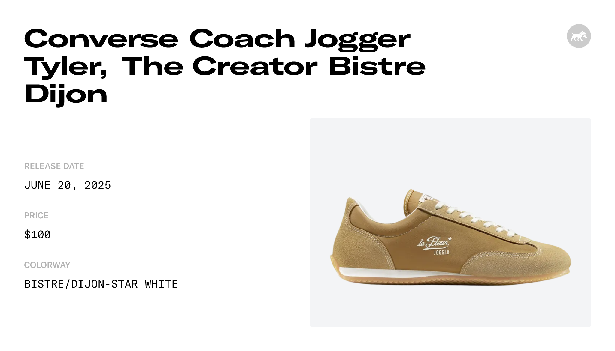Converse Coach Jogger Tyler, The Creator Bistre Dijon - A16299C