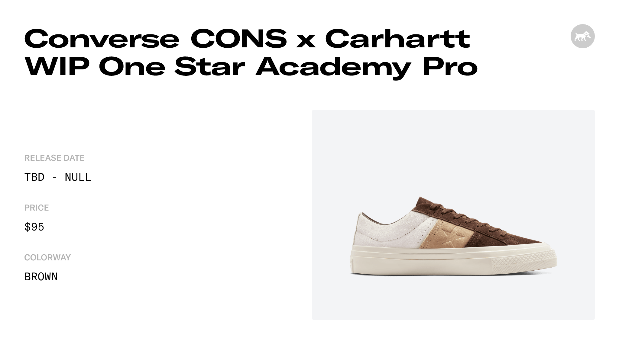 Converse CONS x Carhartt WIP One Star Academy Pro - A09656C-200 Release ...