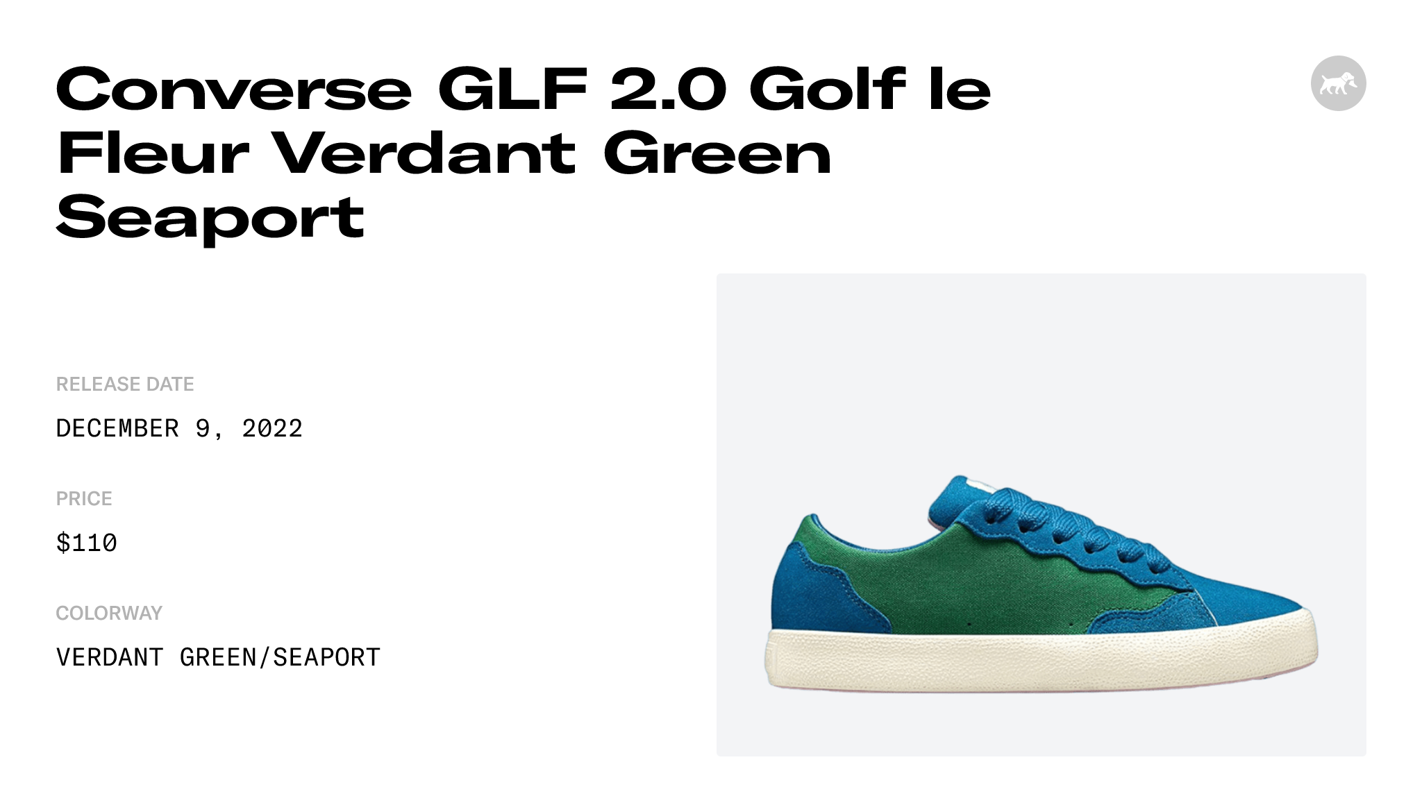 Converse GLF 2.0 Golf le Fleur Verdant Green Seaport - 173188C