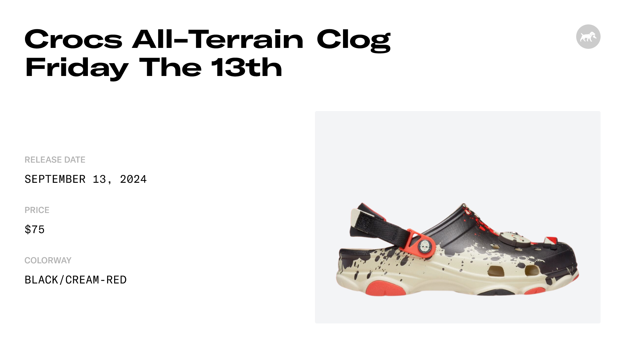 Crocs All-Terrain Clog Friday The 13th - 210241-90H