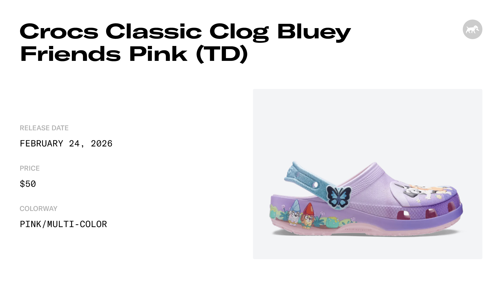 Crocs Classic Clog Bluey Friends Pink (TD) - 212370-90H