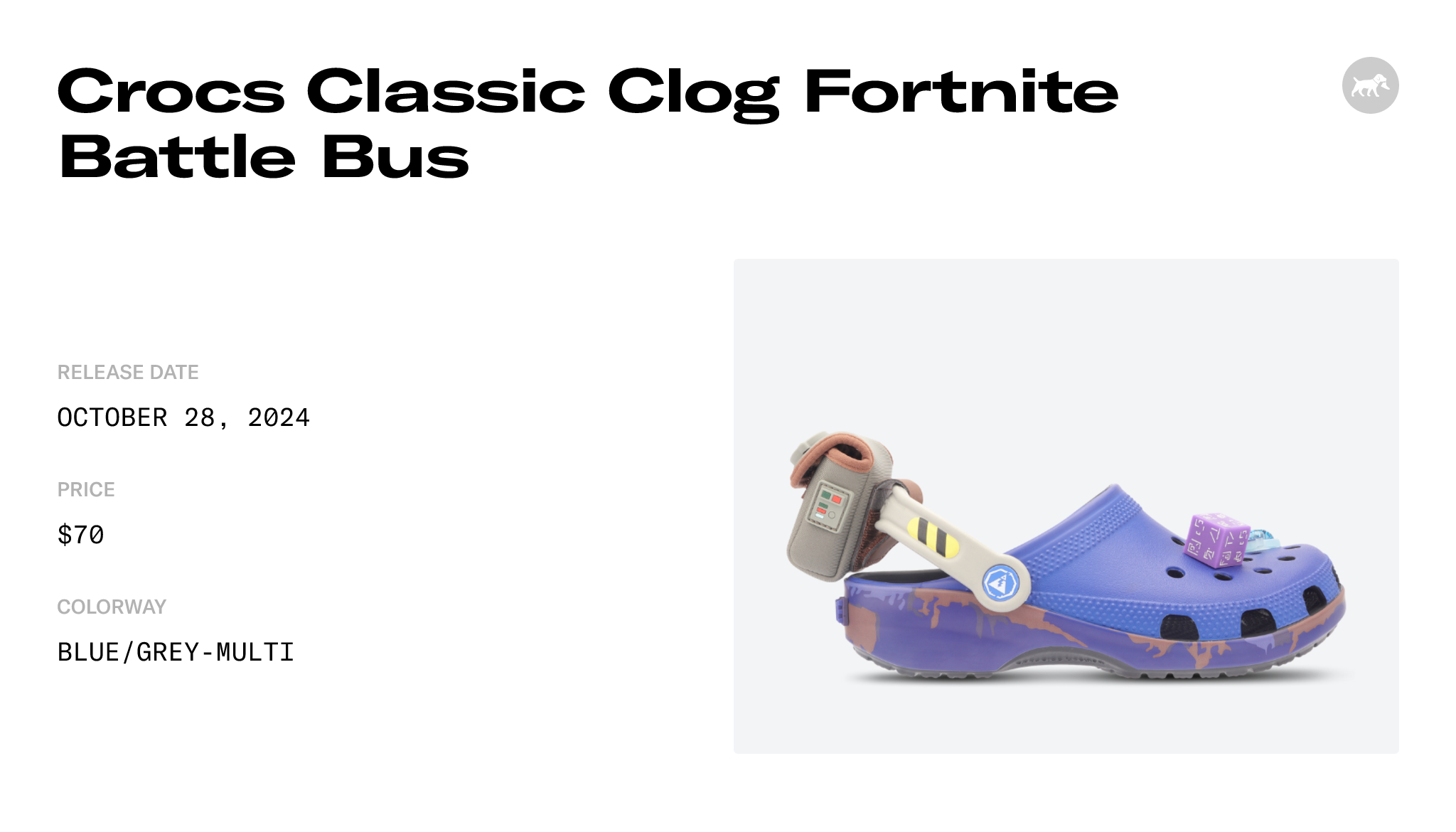 Crocs Classic Clog Fortnite Battle Bus - 210495-4NY