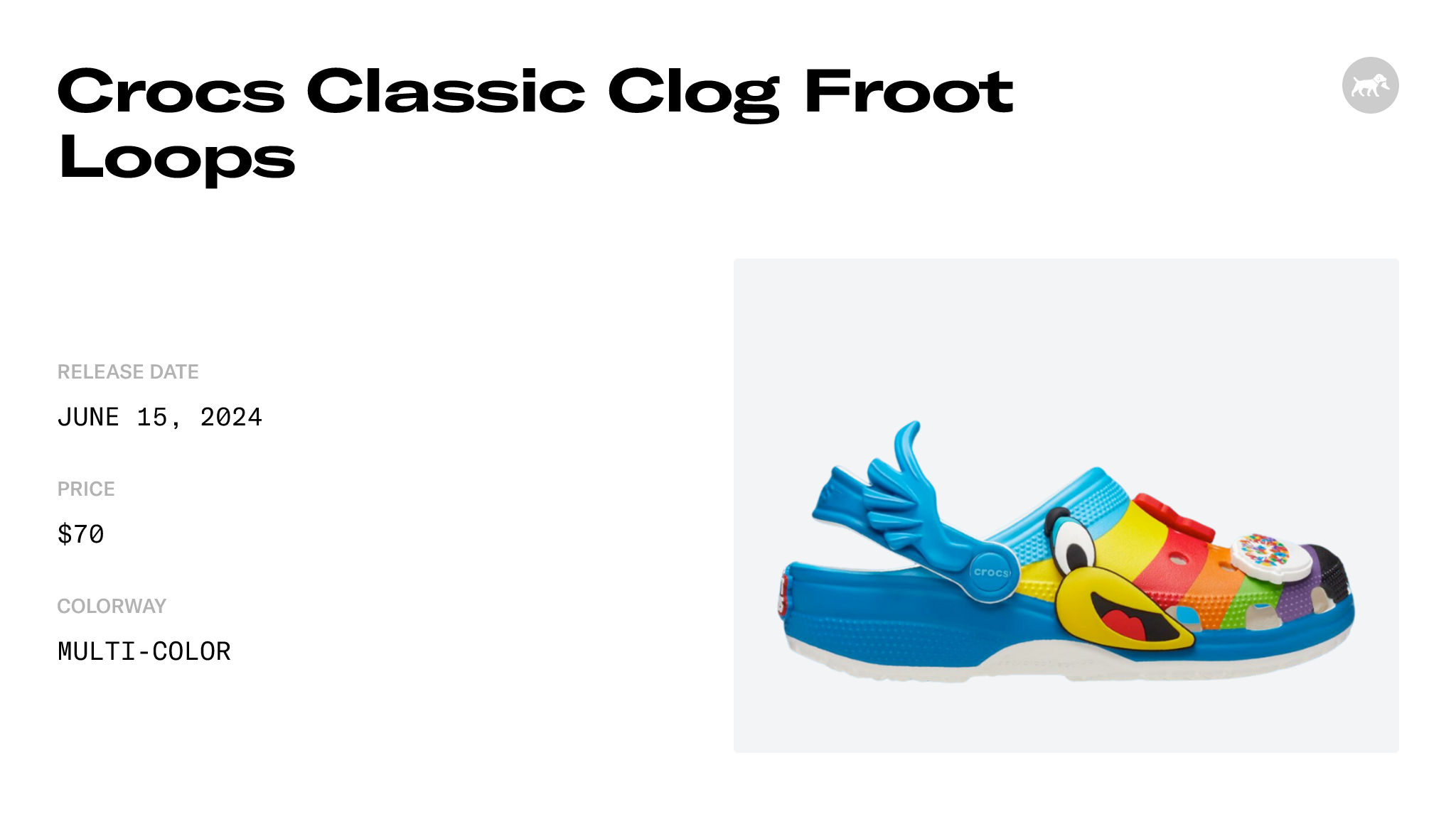 Crocs Classic Clog Froot Loops - 210139-90H Raffles & Where to Buy