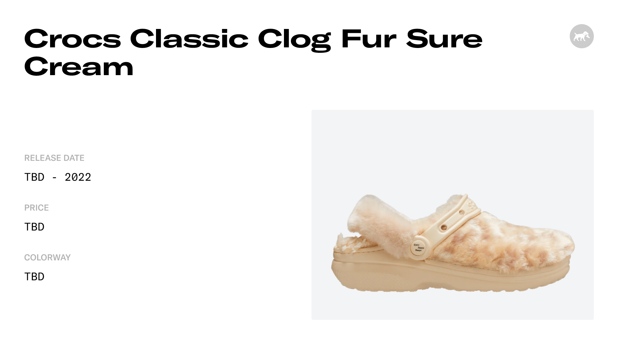 Crocs Classic Clog Fur Sure Cream - 208266-90H Release Info