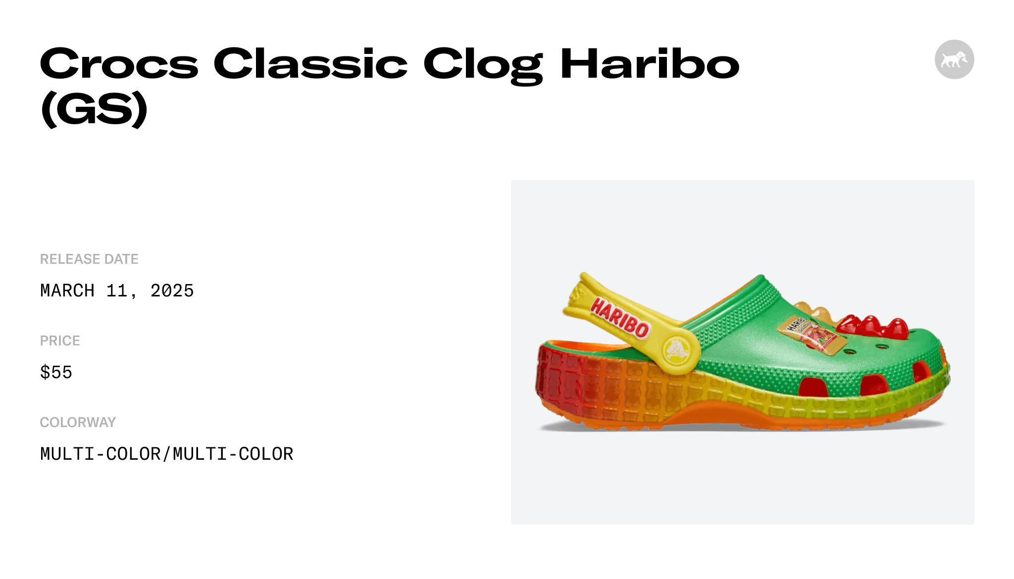 Crocs Classic Clog Haribo (GS) - 211145-90H Raffles & Where to Buy
