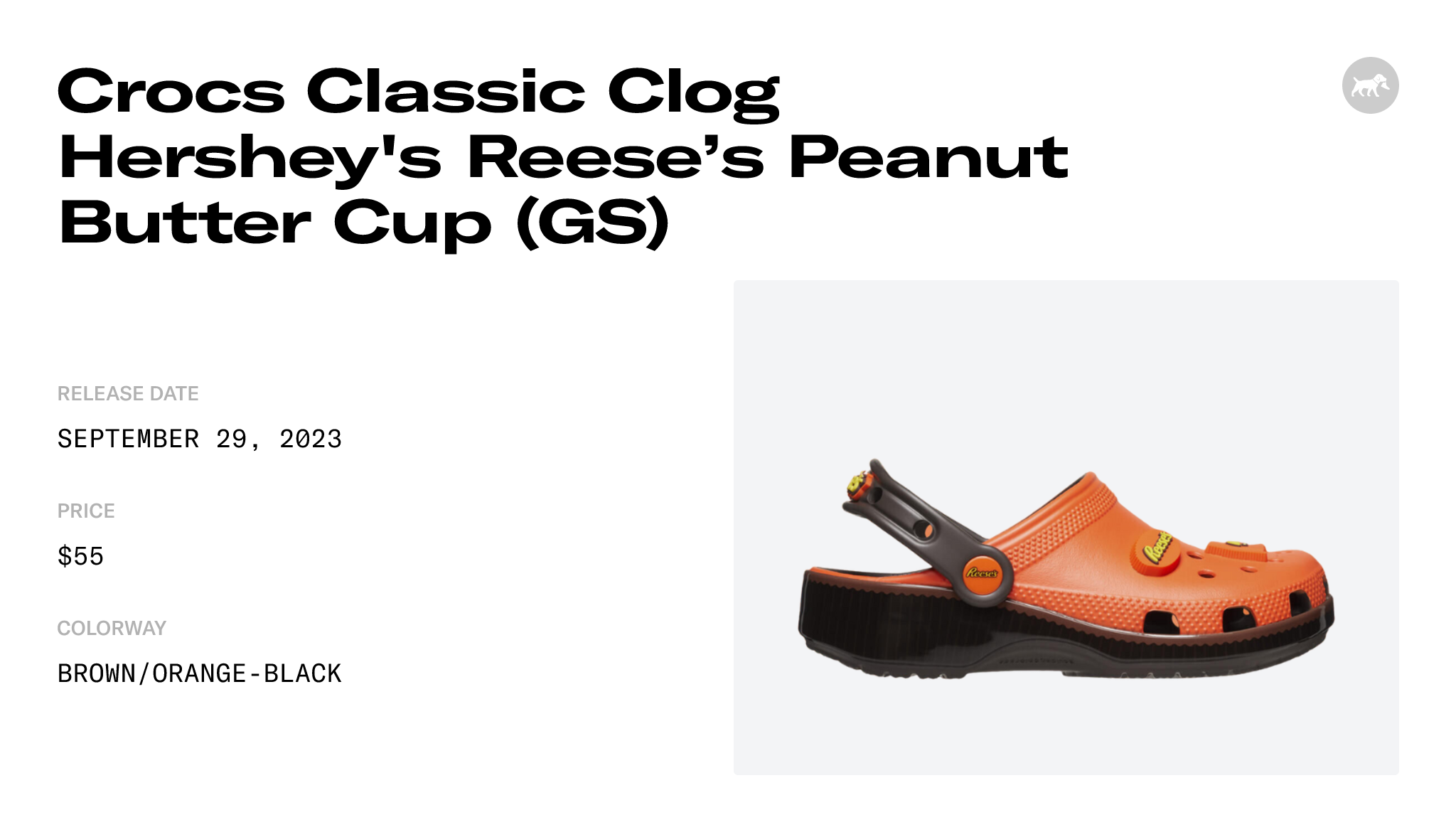 Crocs Classic Clog Hershey's Reese’s Peanut Butter Cup (GS)