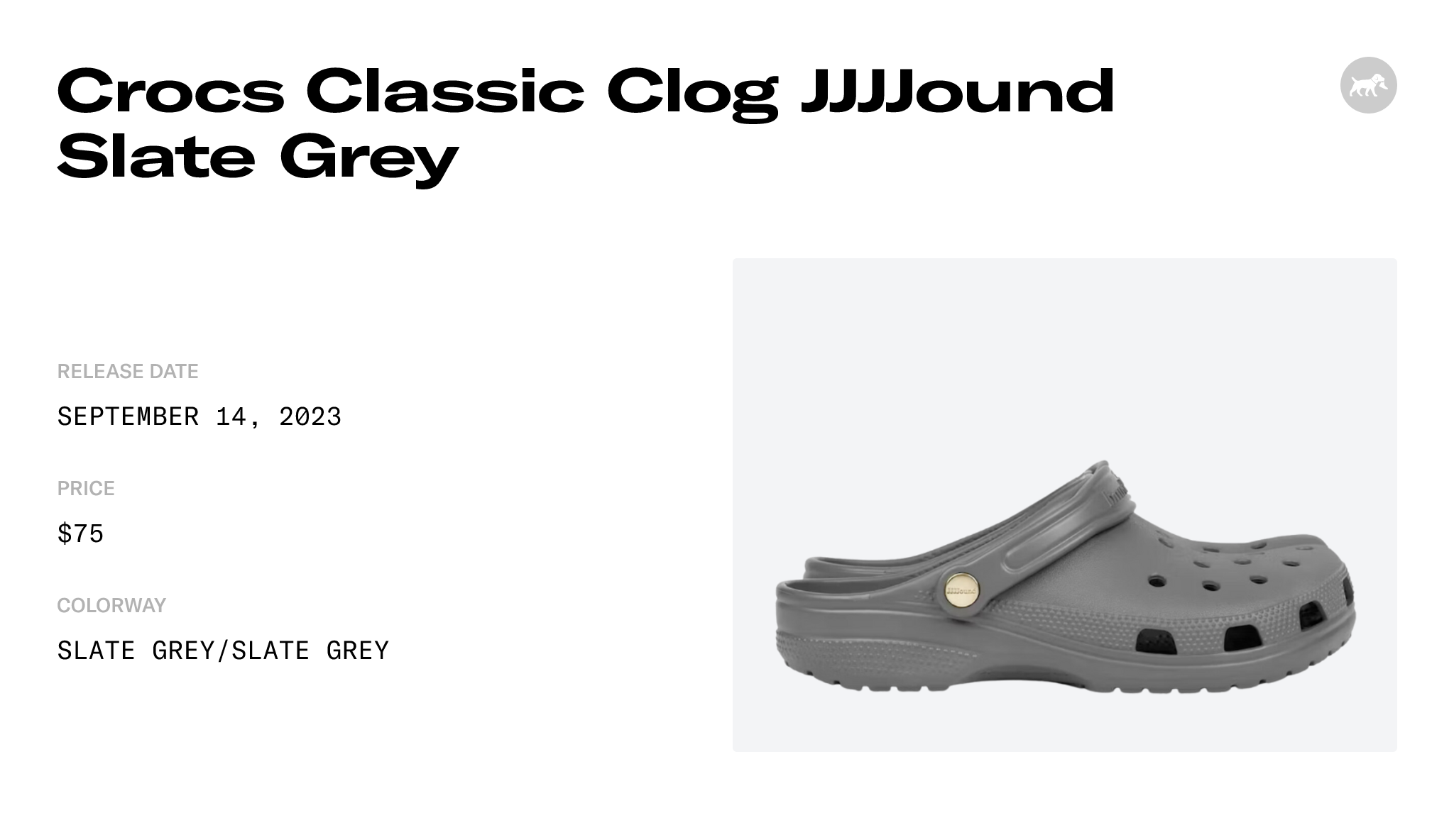 Crocs Classic Clog JJJJound Slate Grey Raffles & Where to Buy