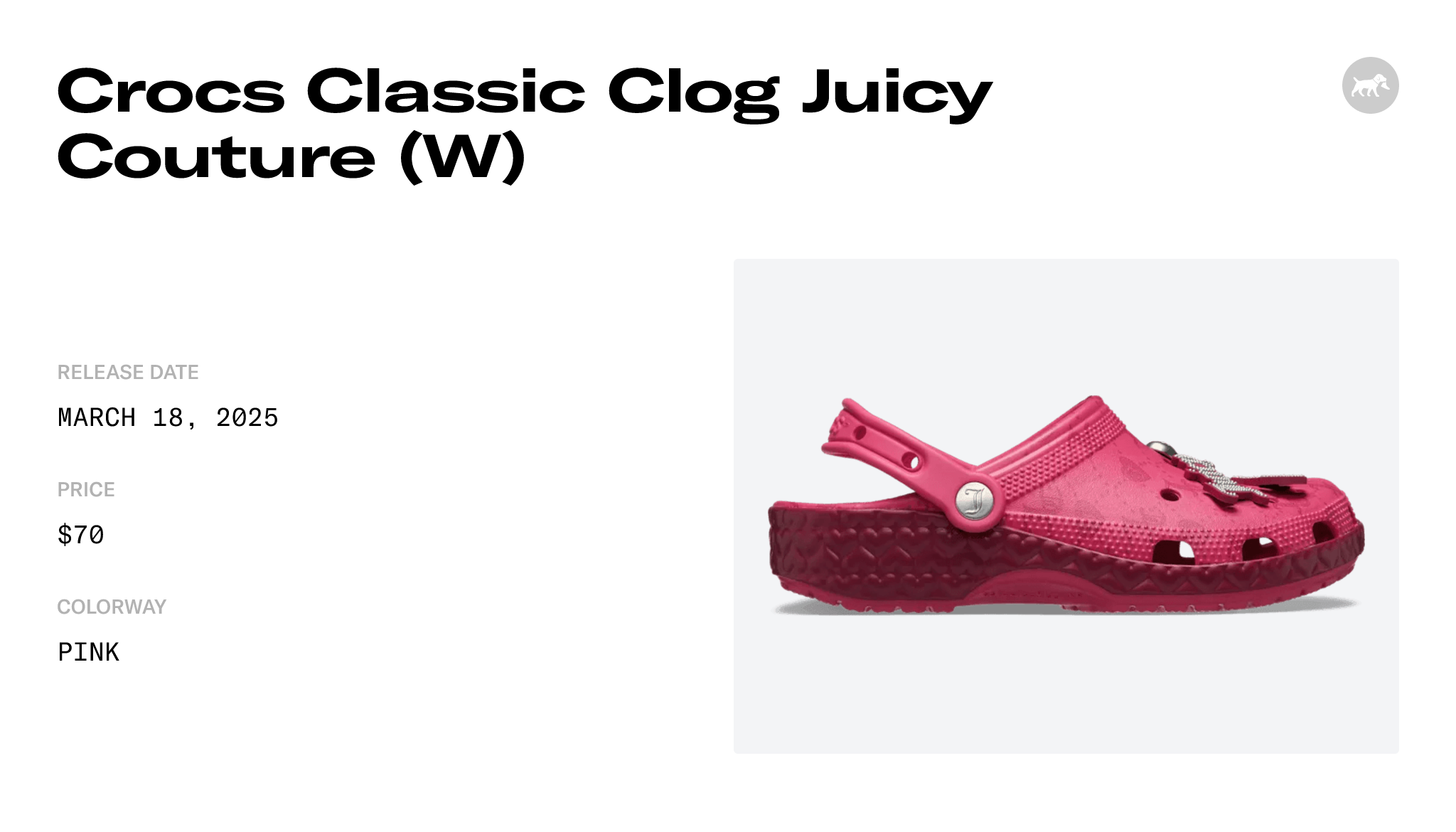 Crocs Classic Clog Juicy Couture (W) - 210823-90H Raffles & Where to Buy