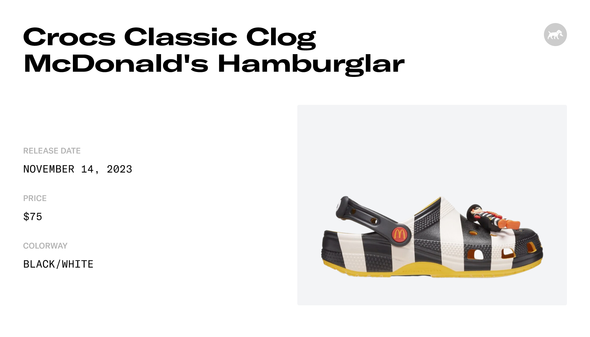 Crocs Classic Clog McDonald's Hamburglar - 209393-066