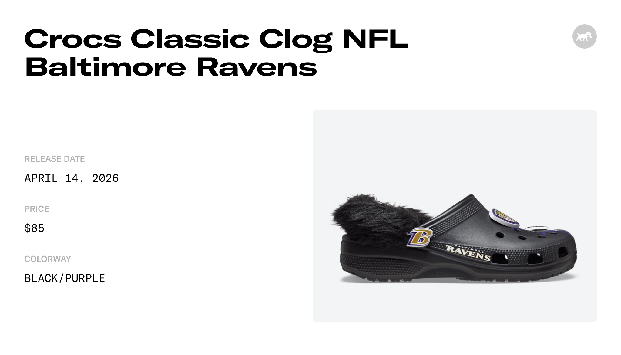 Crocs Classic Clog NFL Baltimore Ravens - 213166-90H