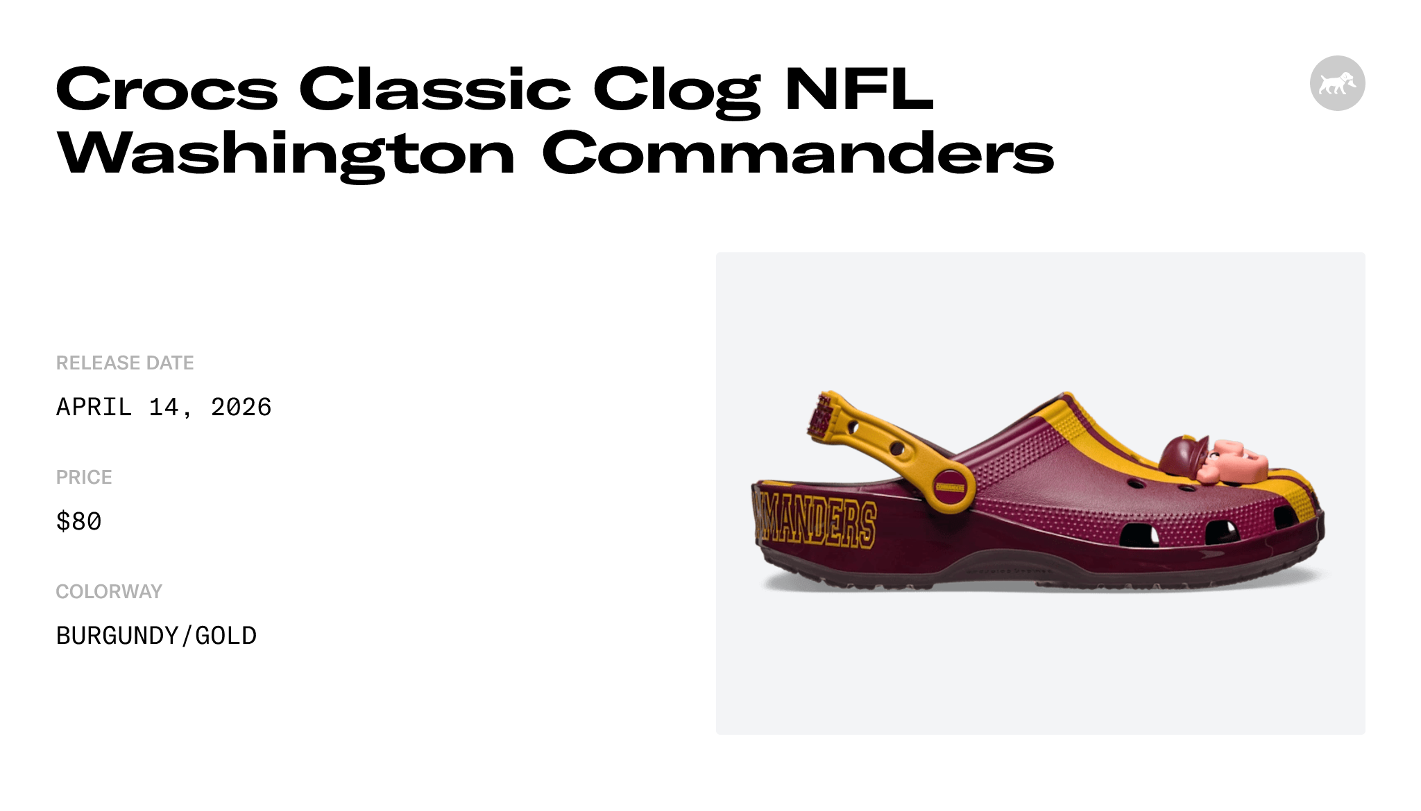Crocs Classic Clog NFL Washington Commanders - 213175-90H