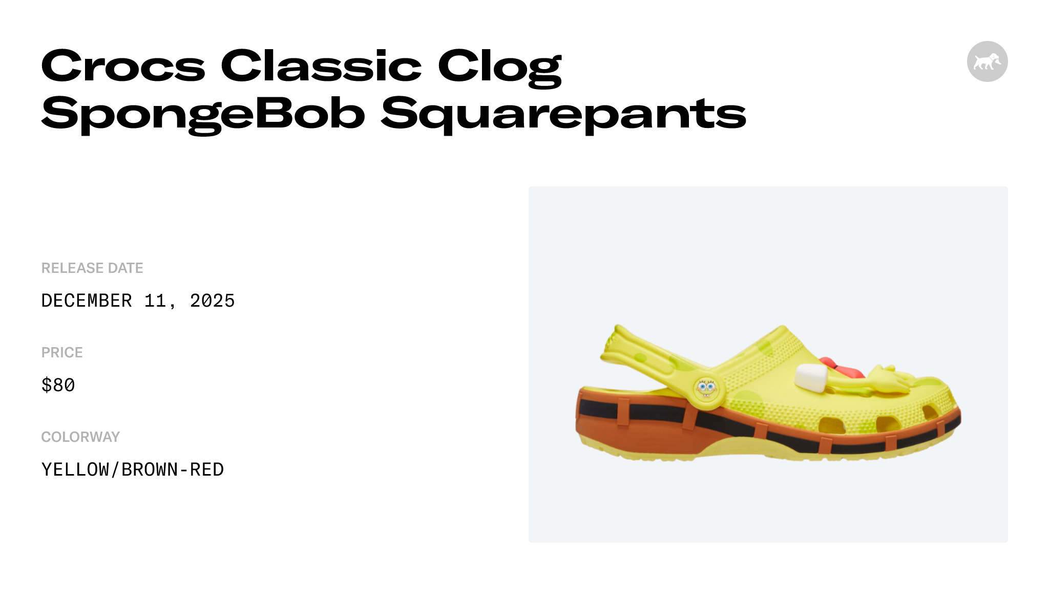 Crocs Classic Clog SpongeBob Squarepants - 209824-7HD